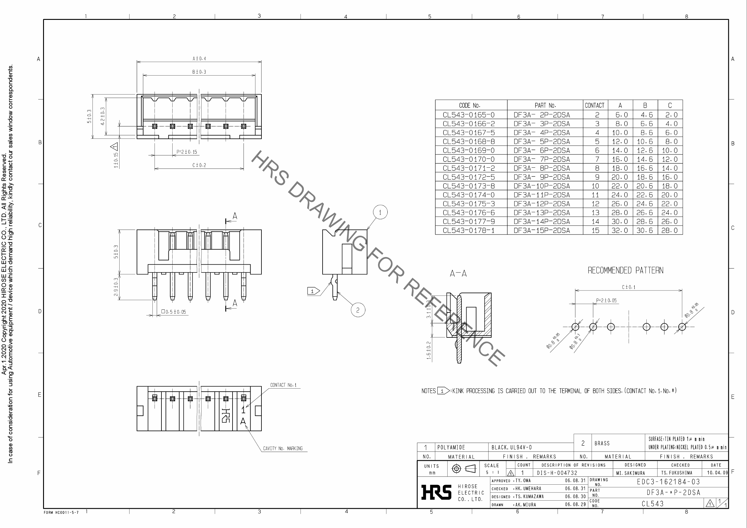 DF3A-2P-2DSA_（HRS(广濑)）DF3A-2P-2DSA中文资料_价格_PDF手册-立创电子商城