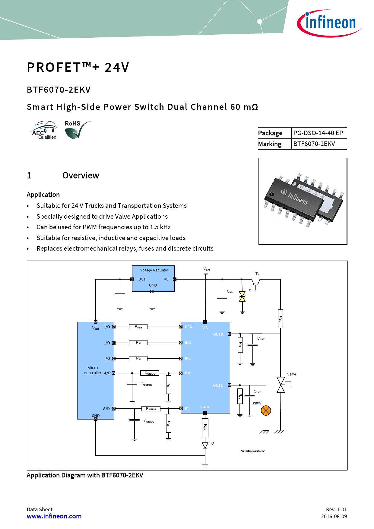 BTF6070-2EKV_（Infineon(英飞凌)）BTF6070-2EKV中文资料_价格_PDF手册-立创电子商城