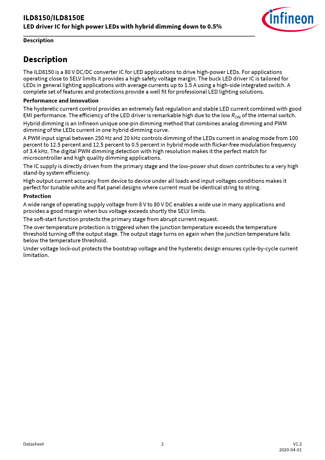 ILD8150_（Infineon(英飞凌)）ILD8150中文资料_价格_PDF手册-立创电子商城