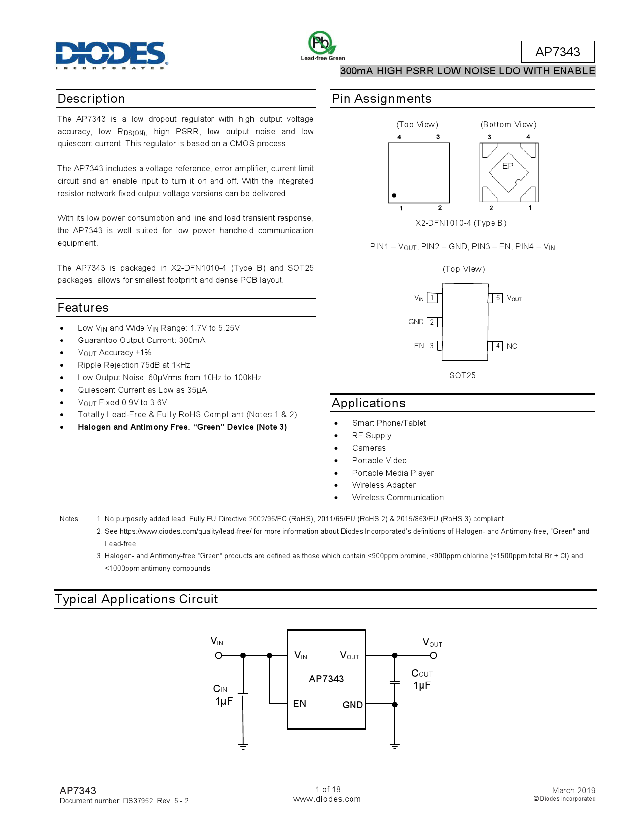 AP7343-33W5-7_（DIODES(美台)）AP7343-33W5-7中文资料_价格_PDF手册-立创电子商城