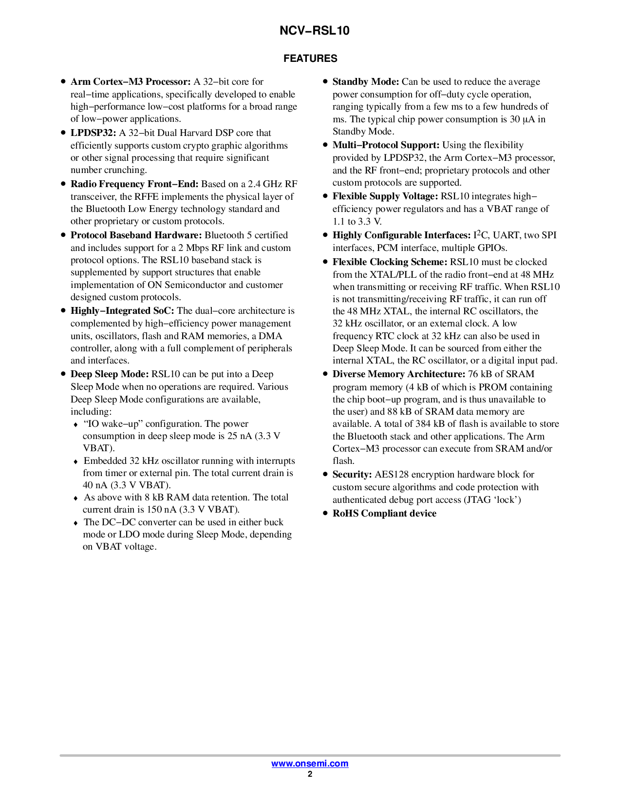 NCV-RSL10-101Q48-AVG_（onsemi(安森美)）NCV-RSL10-101Q48-AVG中文资料_价格_PDF手册-立创电子商城