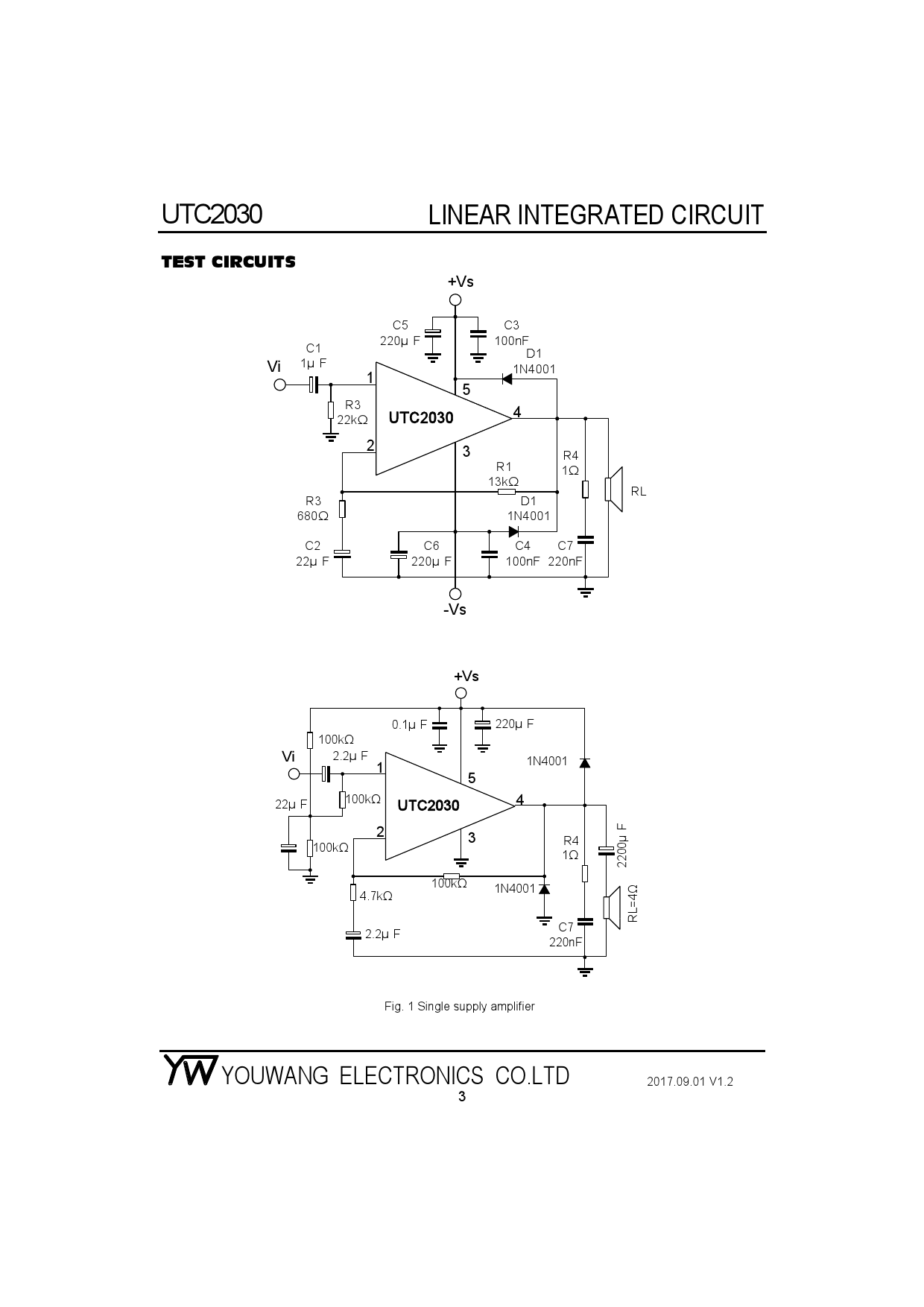 UTC2030_（YW(友旺)）UTC2030中文资料_价格_PDF手册-立创电子商城