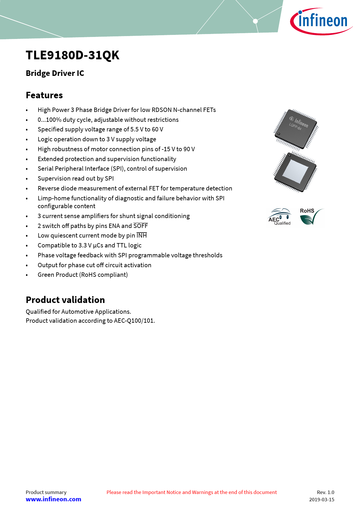 TLE9180D-31QK_（Infineon(英飞凌)）TLE9180D-31QK中文资料_价格_PDF手册-立创电子商城