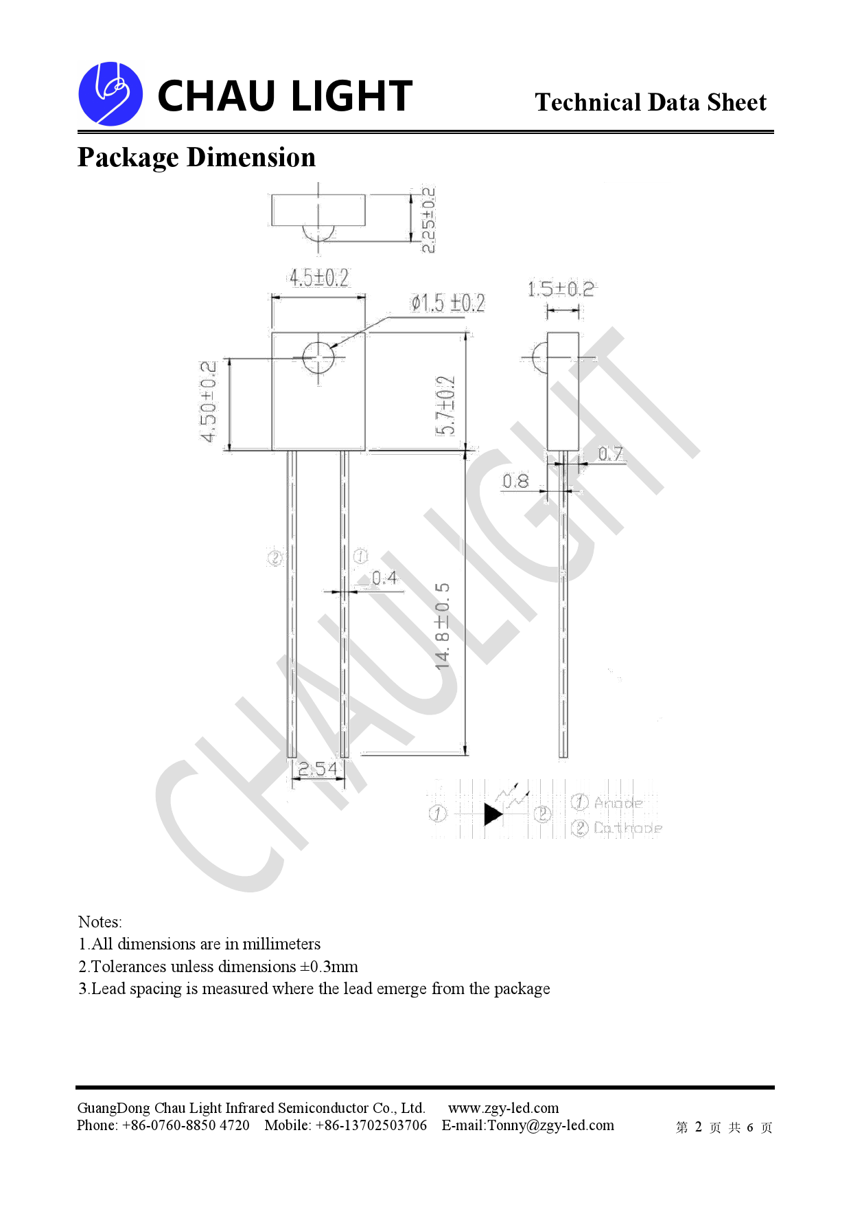 ZIRP08C_（Chau Light(洲光源)）ZIRP08C中文资料_价格_PDF手册-立创电子商城