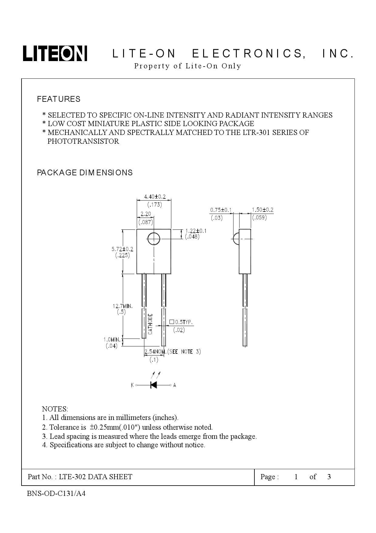 LTE-302_（LITEON(光宝)）LTE-302中文资料_价格_PDF手册-立创电子商城