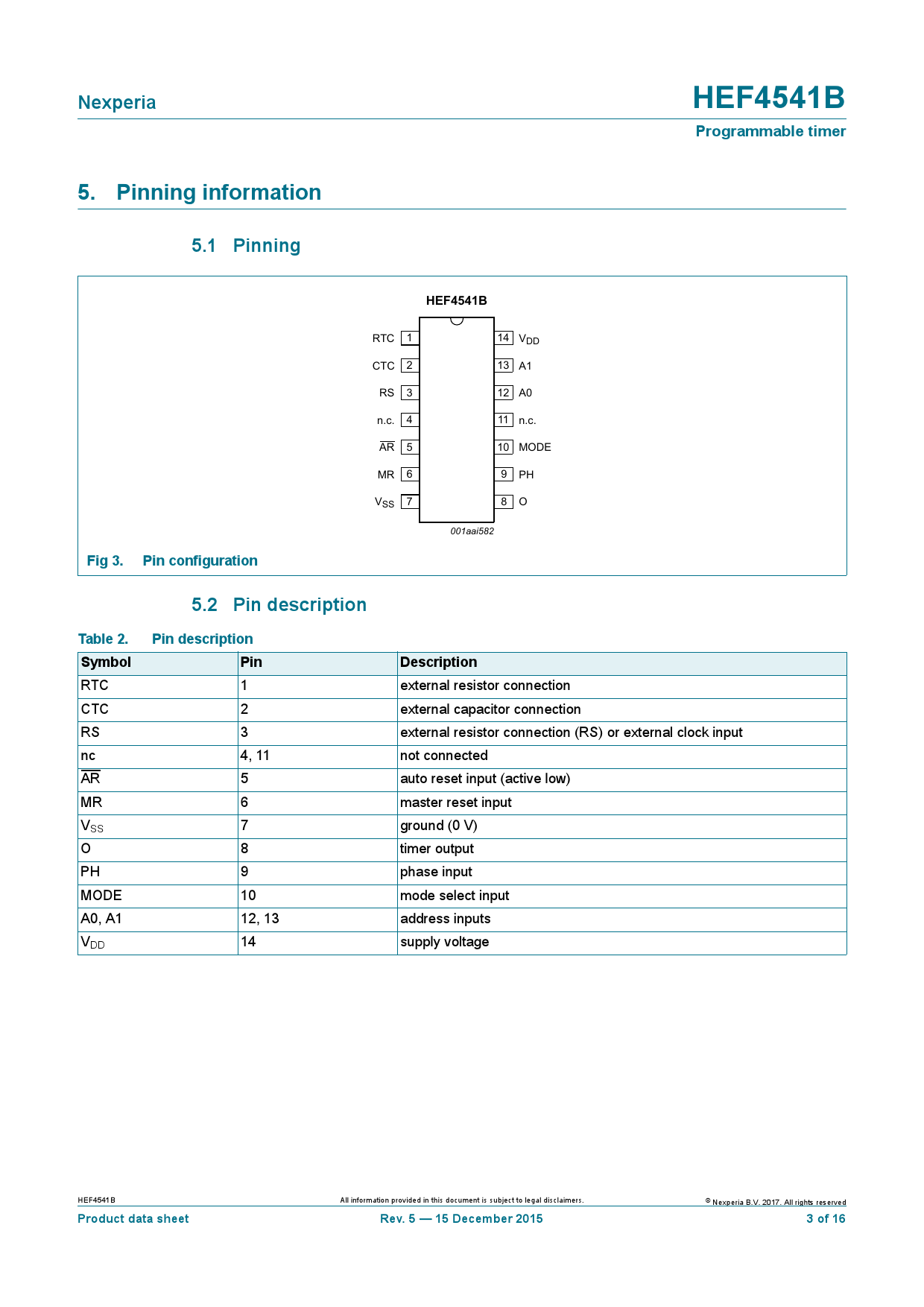 HEF4541BT,518_（Nexperia(安世)）HEF4541BT,518中文资料_价格_PDF手册-立创电子商城