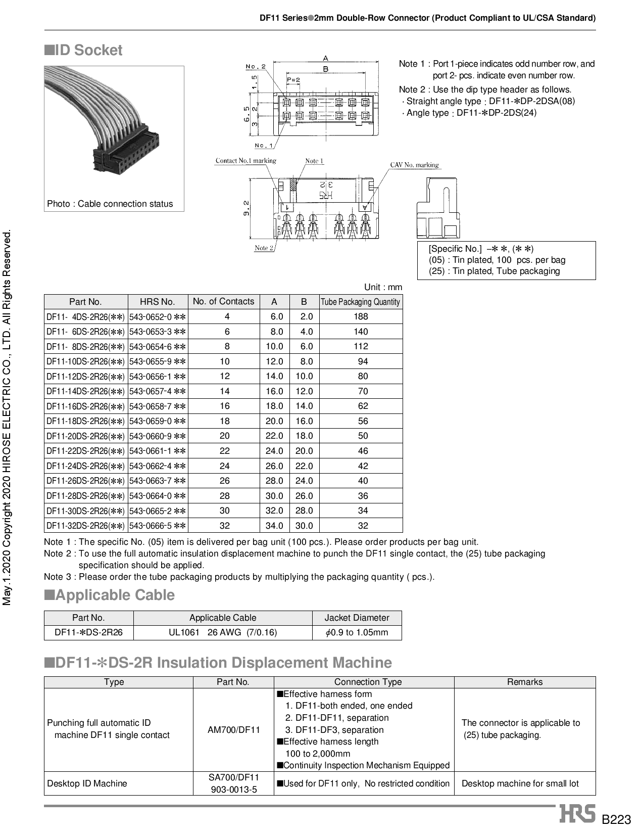 DF11CZ-4DP-2V(27)_（HRS(广濑)）DF11CZ-4DP-2V(27)中文资料_价格_PDF手册-立创电子商城