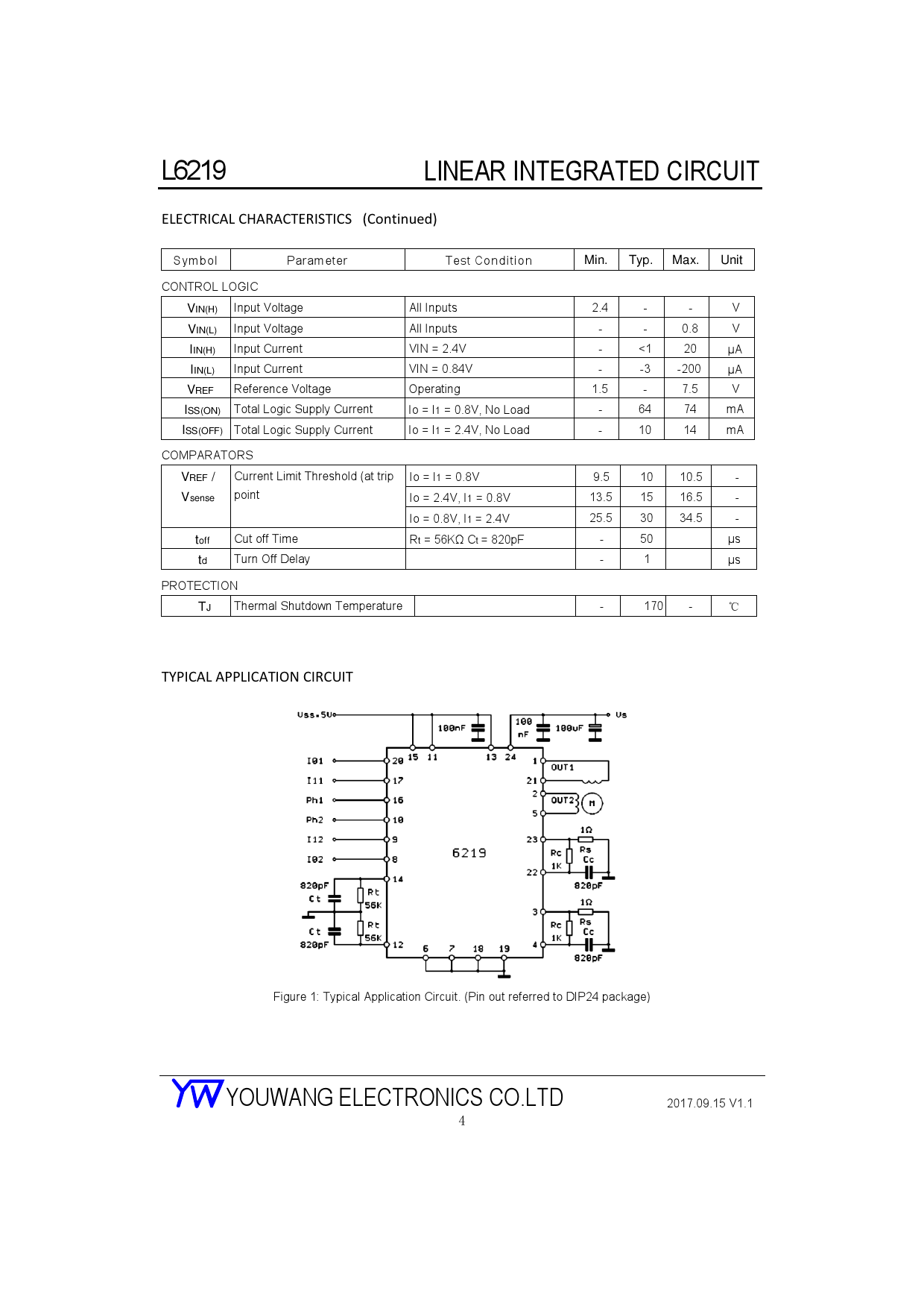 L6219_（YW(友旺)）L6219中文资料_价格_PDF手册-立创电子商城