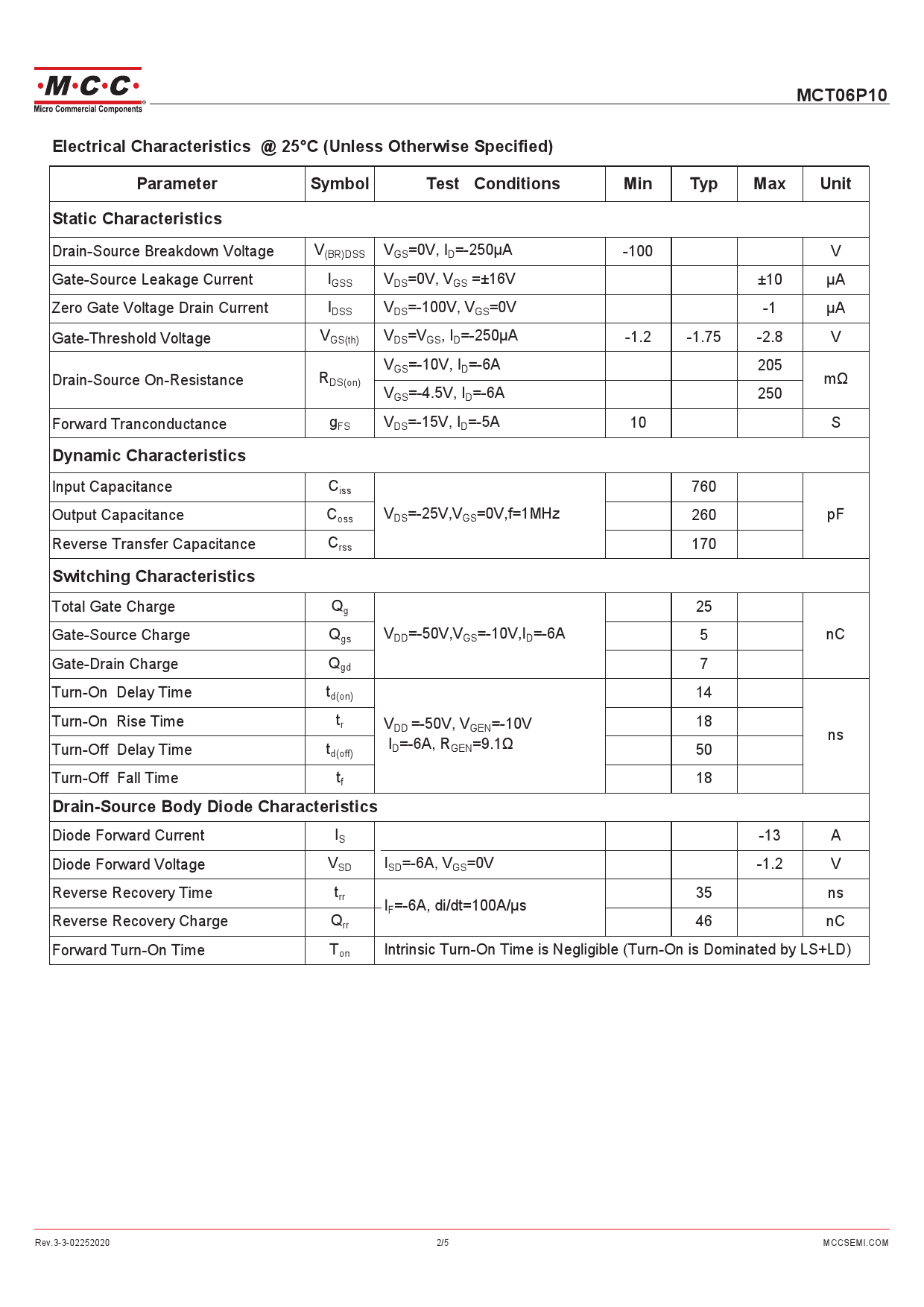 MCT06P10-TP_（MCC(美微科)）MCT06P10-TP中文资料_价格_PDF手册-立创电子商城
