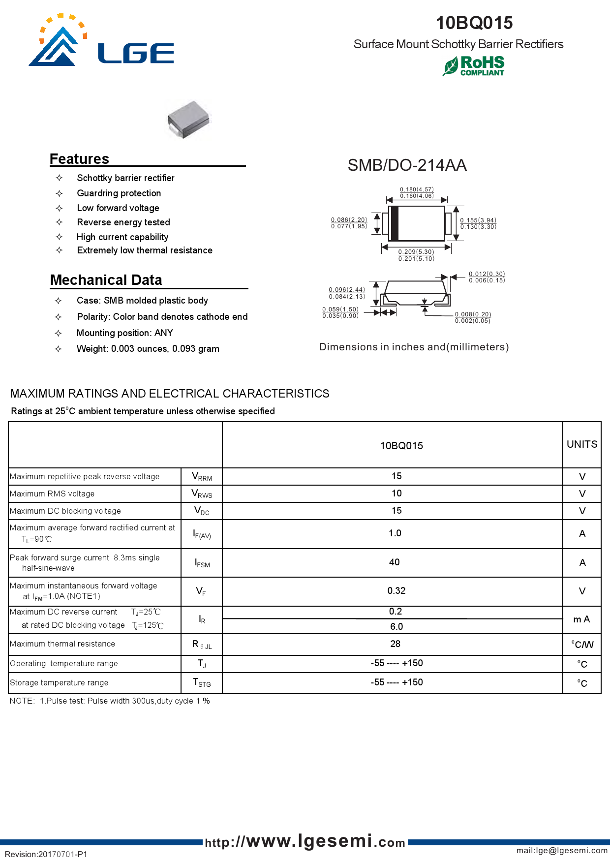 10BQ015_（LGE(鲁光)）10BQ015中文资料_价格_PDF手册-立创电子商城