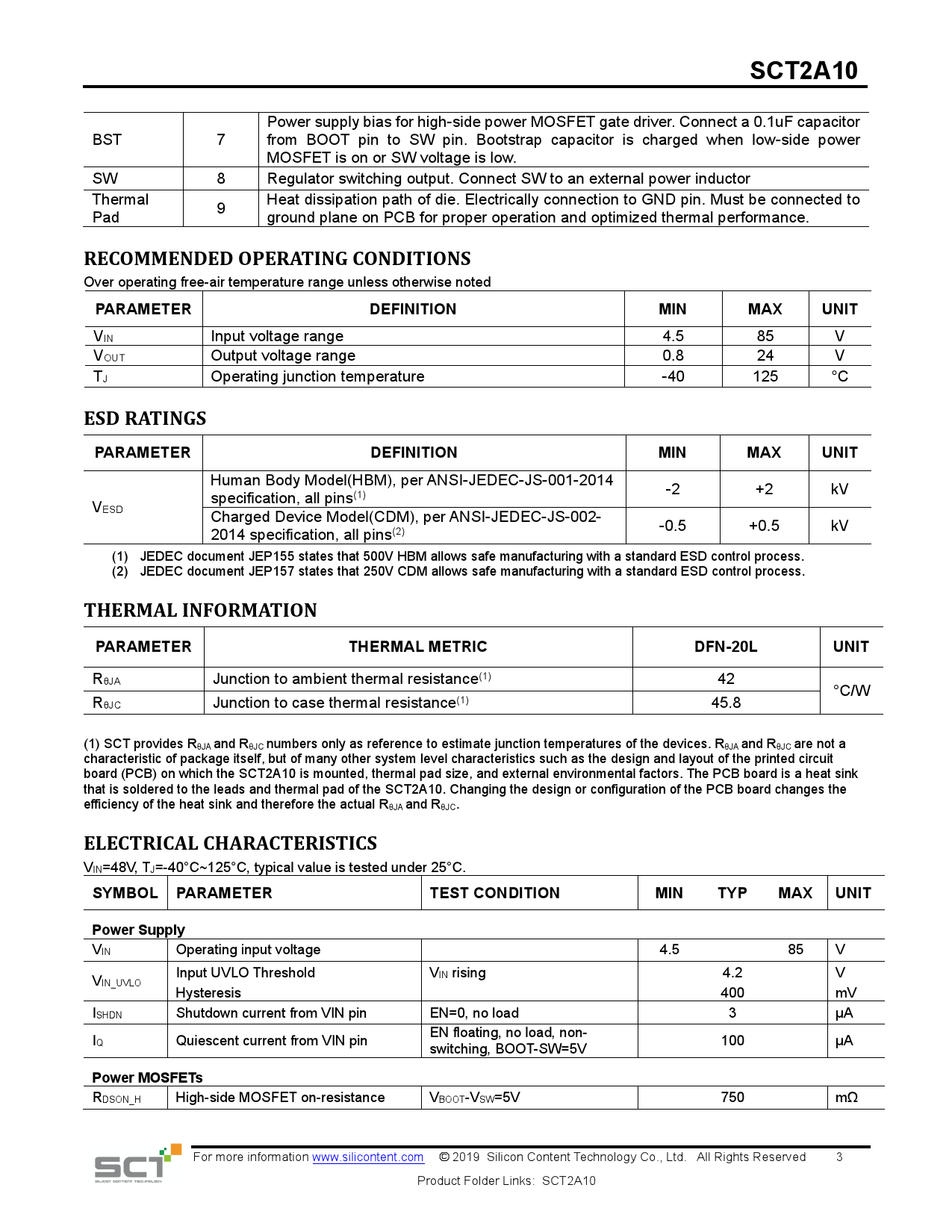 SCT2A10STER_（SCT(芯洲科技)）SCT2A10STER中文资料_价格_PDF手册-立创电子商城