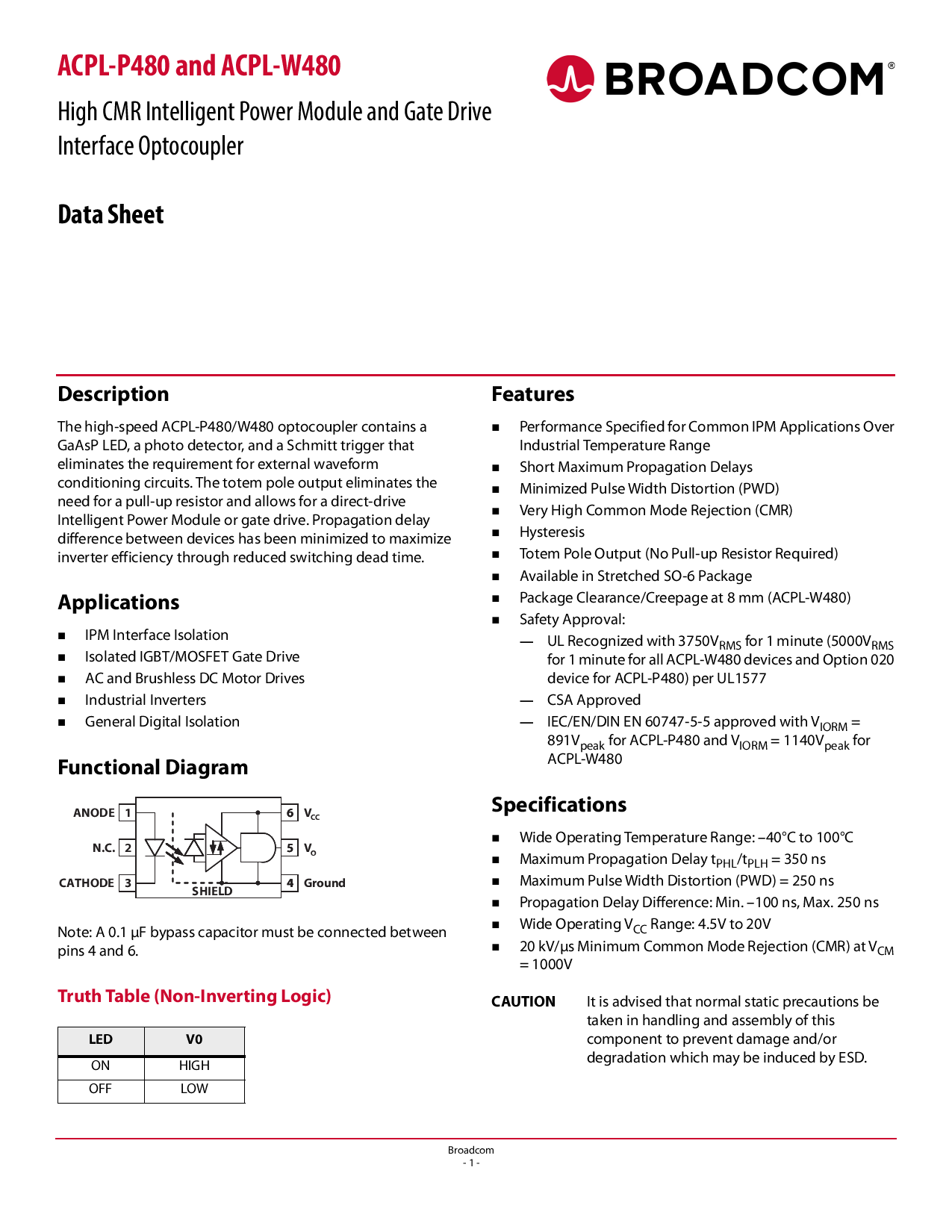 ACPL-P480-560E_（AVAGO(安华高)）ACPL-P480-560E中文资料_价格_PDF手册-立创电子商城