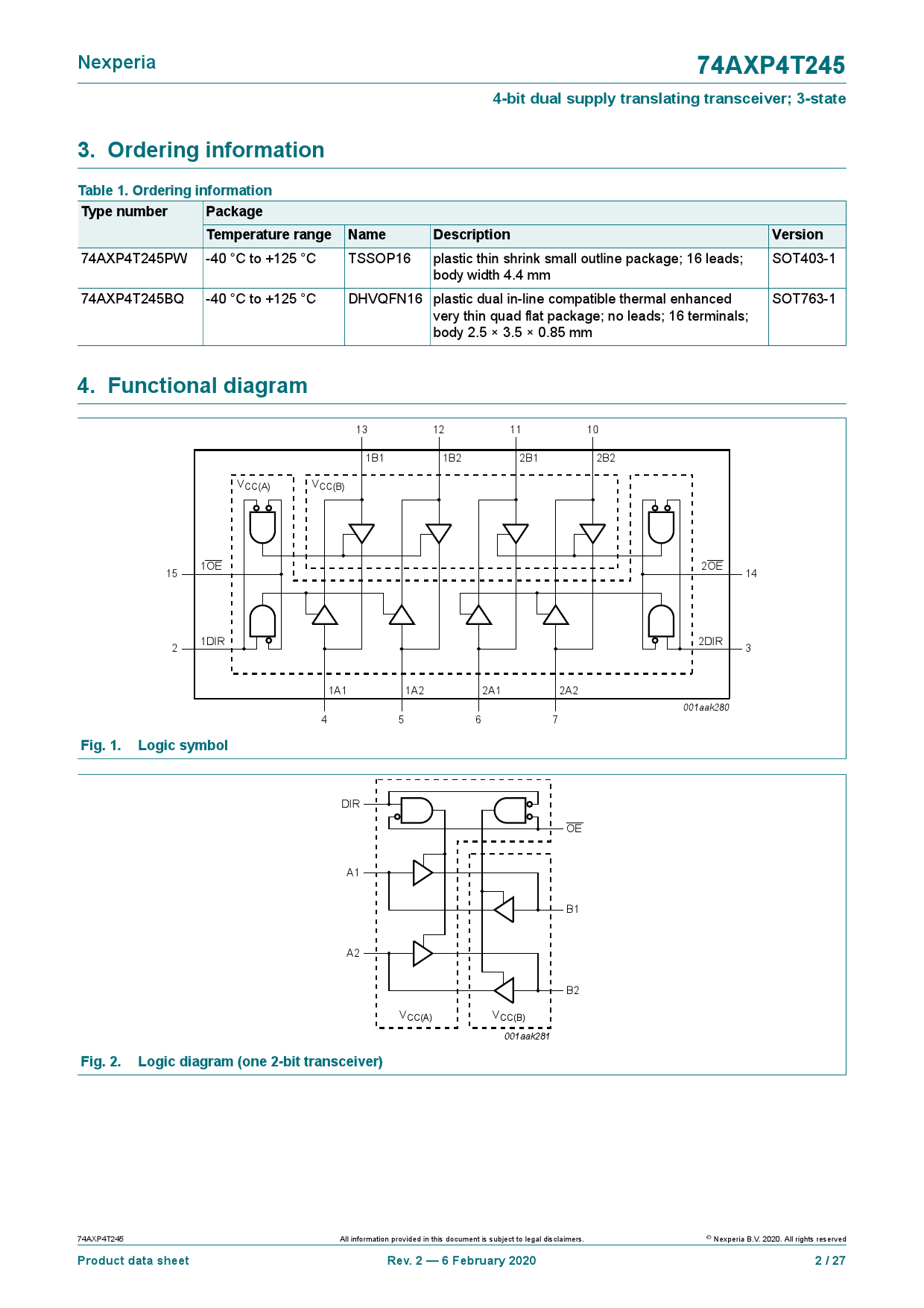74AXP4T245PWJ_（Nexperia(安世)）74AXP4T245PWJ中文资料_价格_PDF手册-立创电子商城
