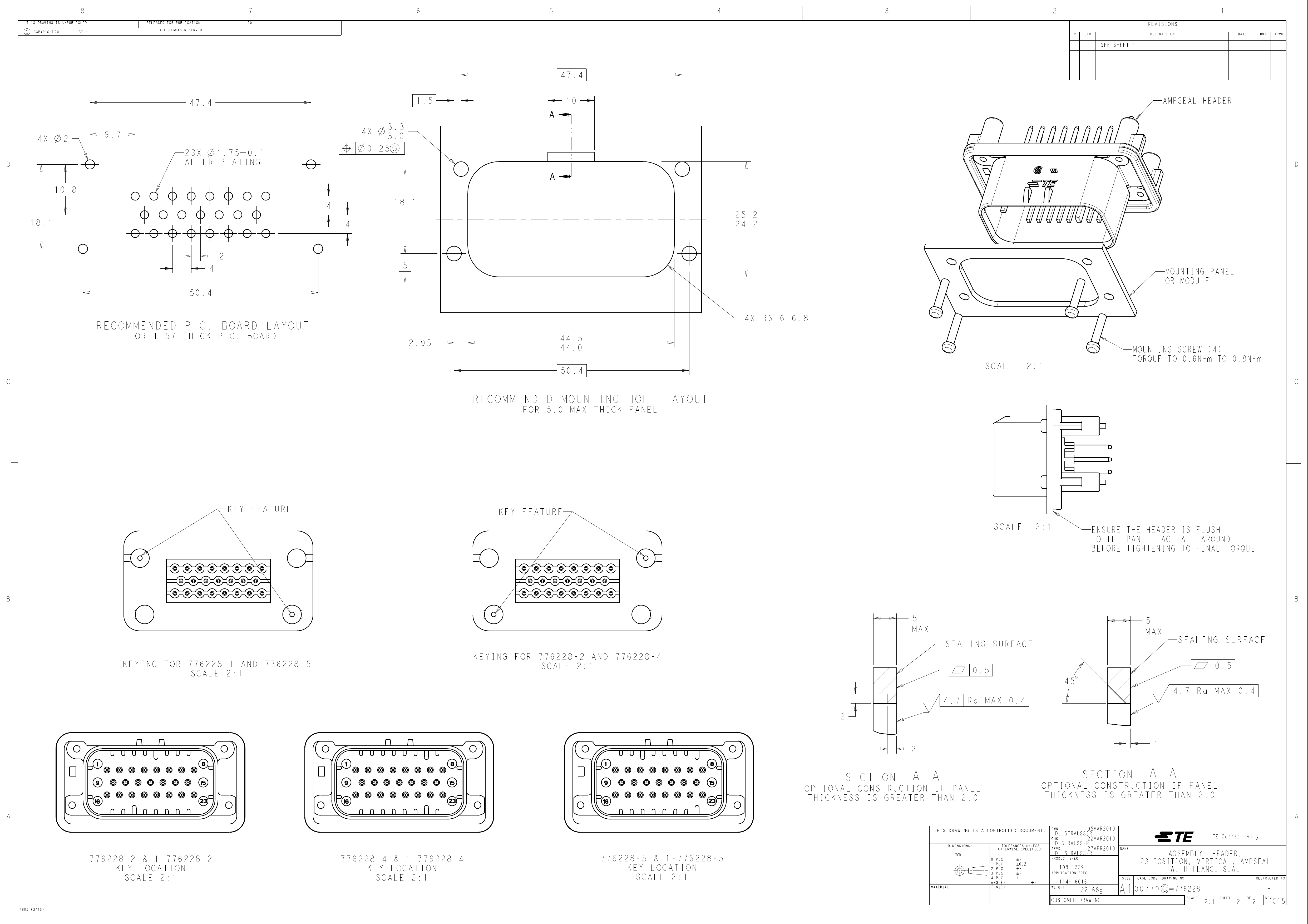 776228-1_（TE Connectivity(美国泰科)）776228-1中文资料_价格_PDF手册-立创电子商城