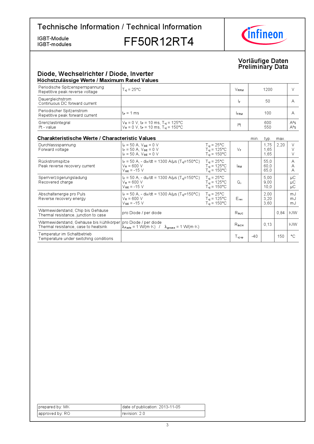 FF50R12RT4_（Infineon(英飞凌)）FF50R12RT4中文资料_价格_PDF手册-立创电子商城