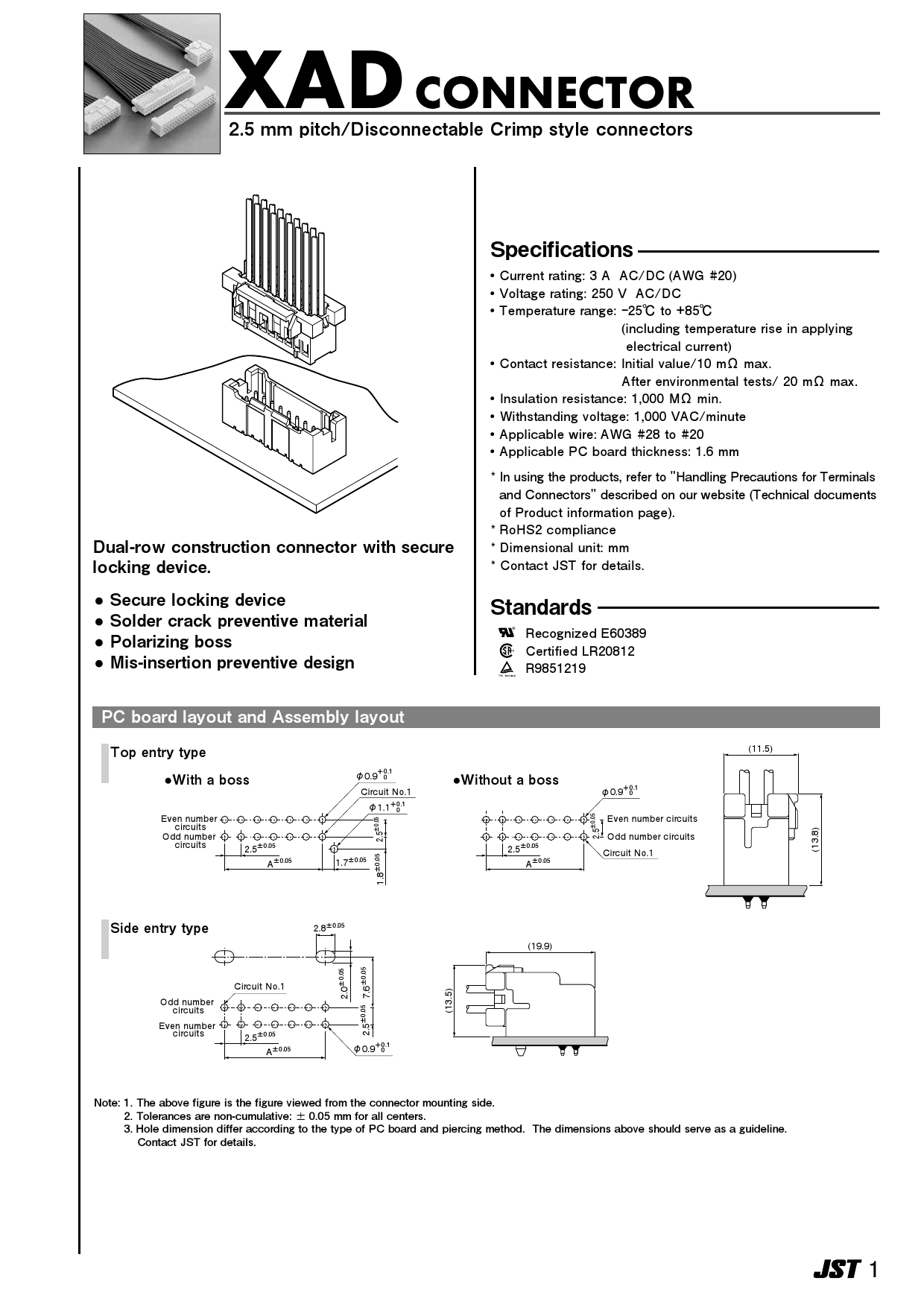 XADRP-20V_（JST）XADRP-20V中文资料_价格_PDF手册-立创电子商城