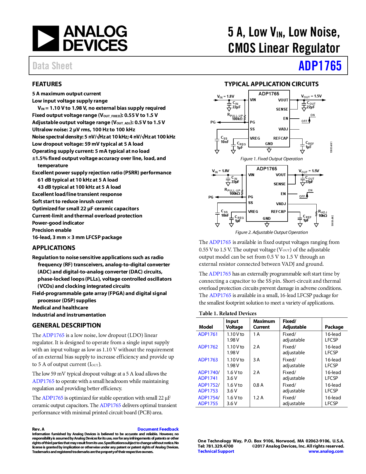 ADP1765ACPZ-R7_（ADI(亚德诺)/LINEAR）ADP1765ACPZ-R7中文资料_价格_PDF手册-立创电子商城