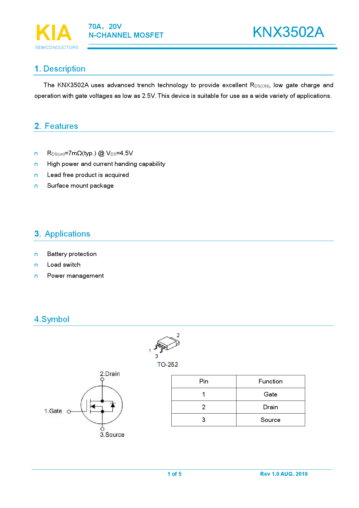 KND3502A_（KIA 半导体）KND3502A中文资料_价格_PDF手册-立创电子商城