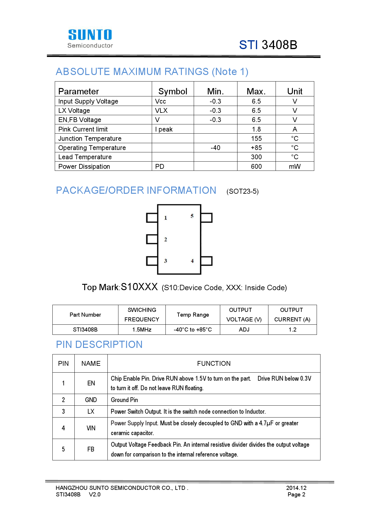 STI3408B_（TMI(拓尔微)）STI3408B中文资料_价格_PDF手册-立创电子商城