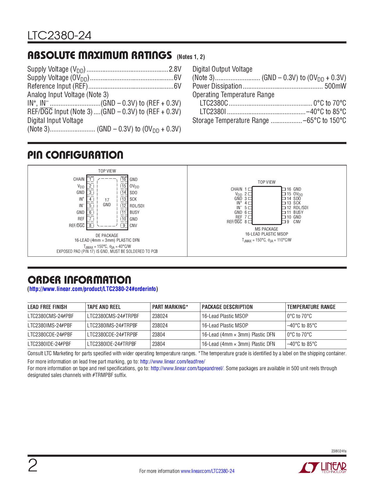 LTC2380IMS-24#PBF_（ADI(亚德诺)/LINEAR）LTC2380IMS-24#PBF中文资料_价格_PDF手册-立创电子商城