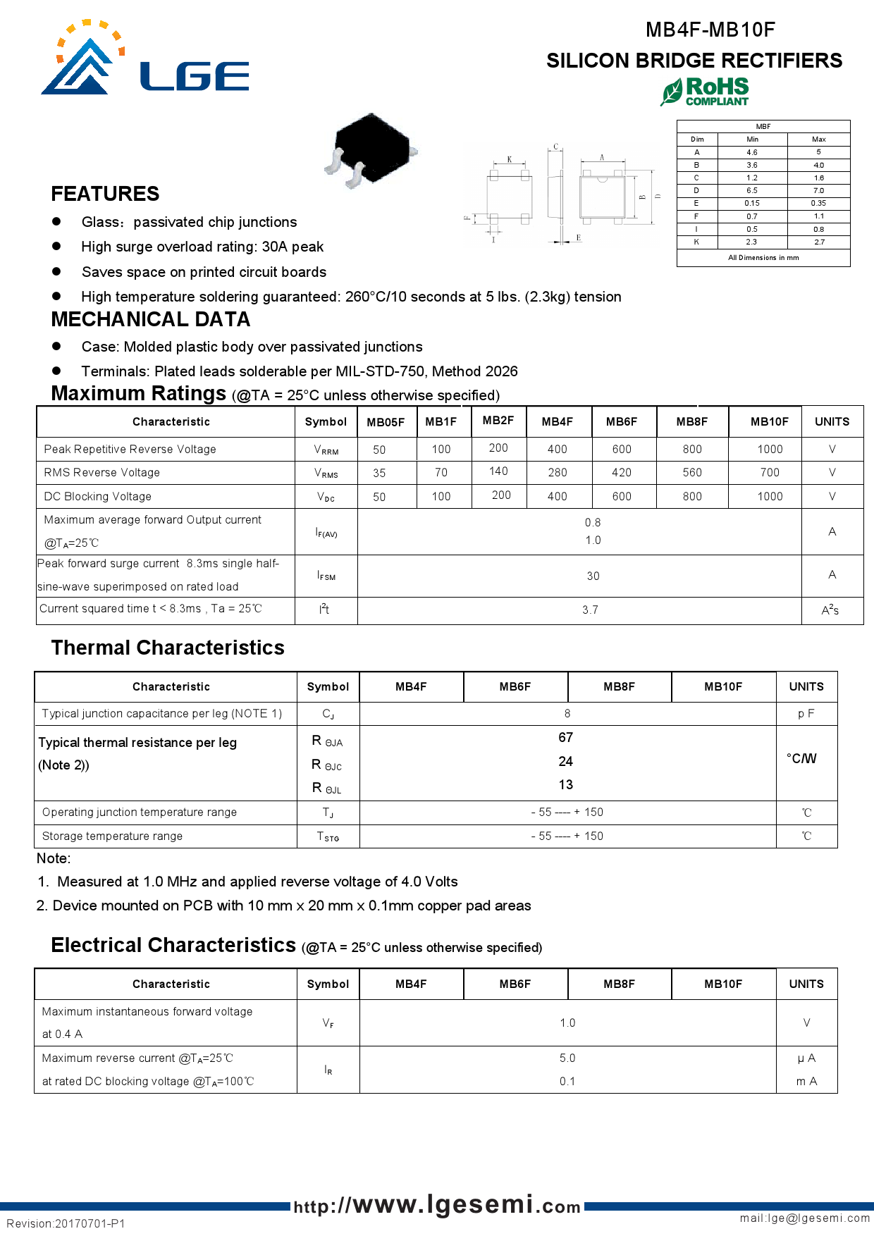 MB6F_（LGE(鲁光)）MB6F中文资料_价格_PDF手册-立创电子商城