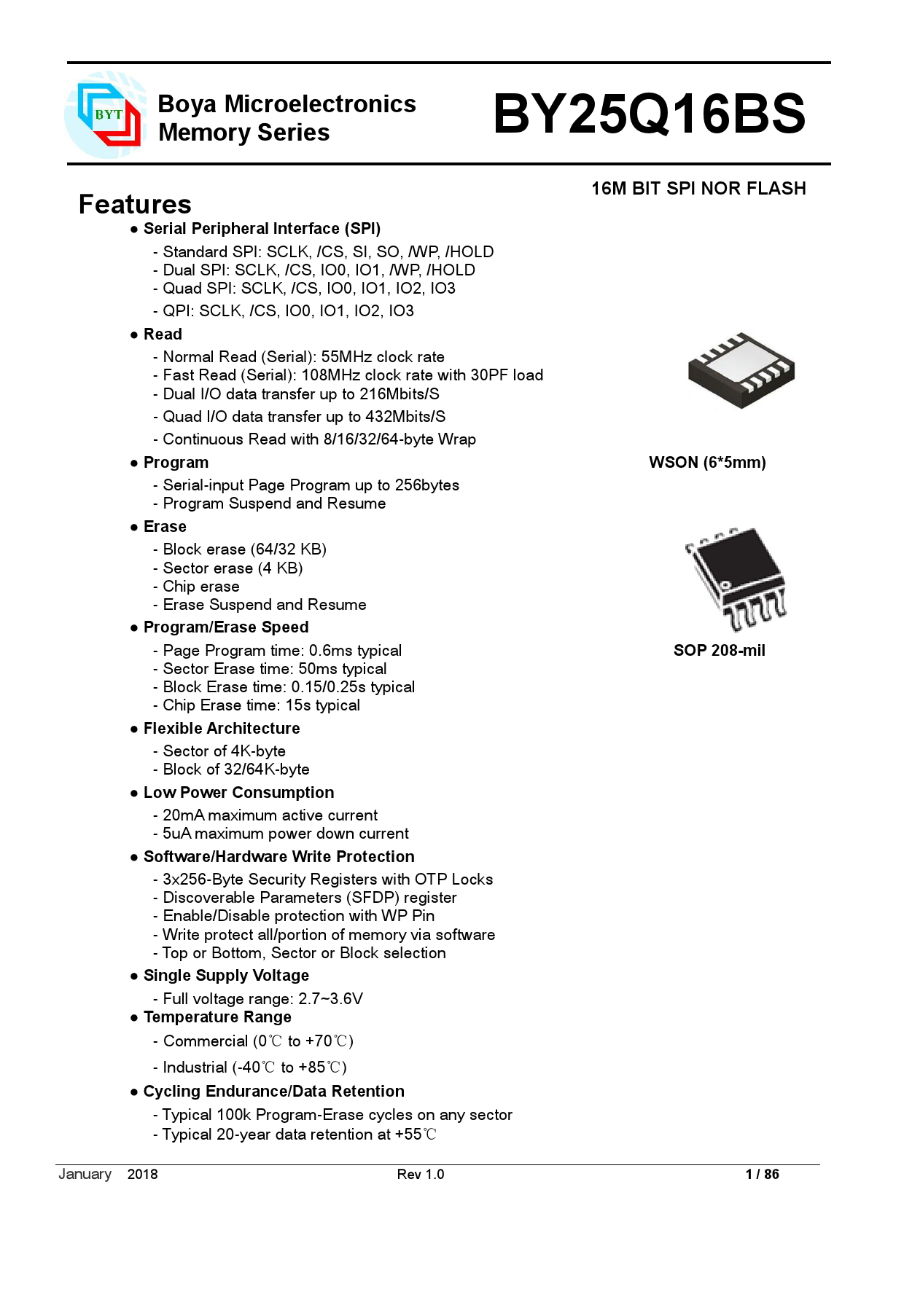 BY25Q16BSSIG(R)_（BOYAMICRO(博雅)）BY25Q16BSSIG(R)中文资料_价格_PDF手册-立创电子商城
