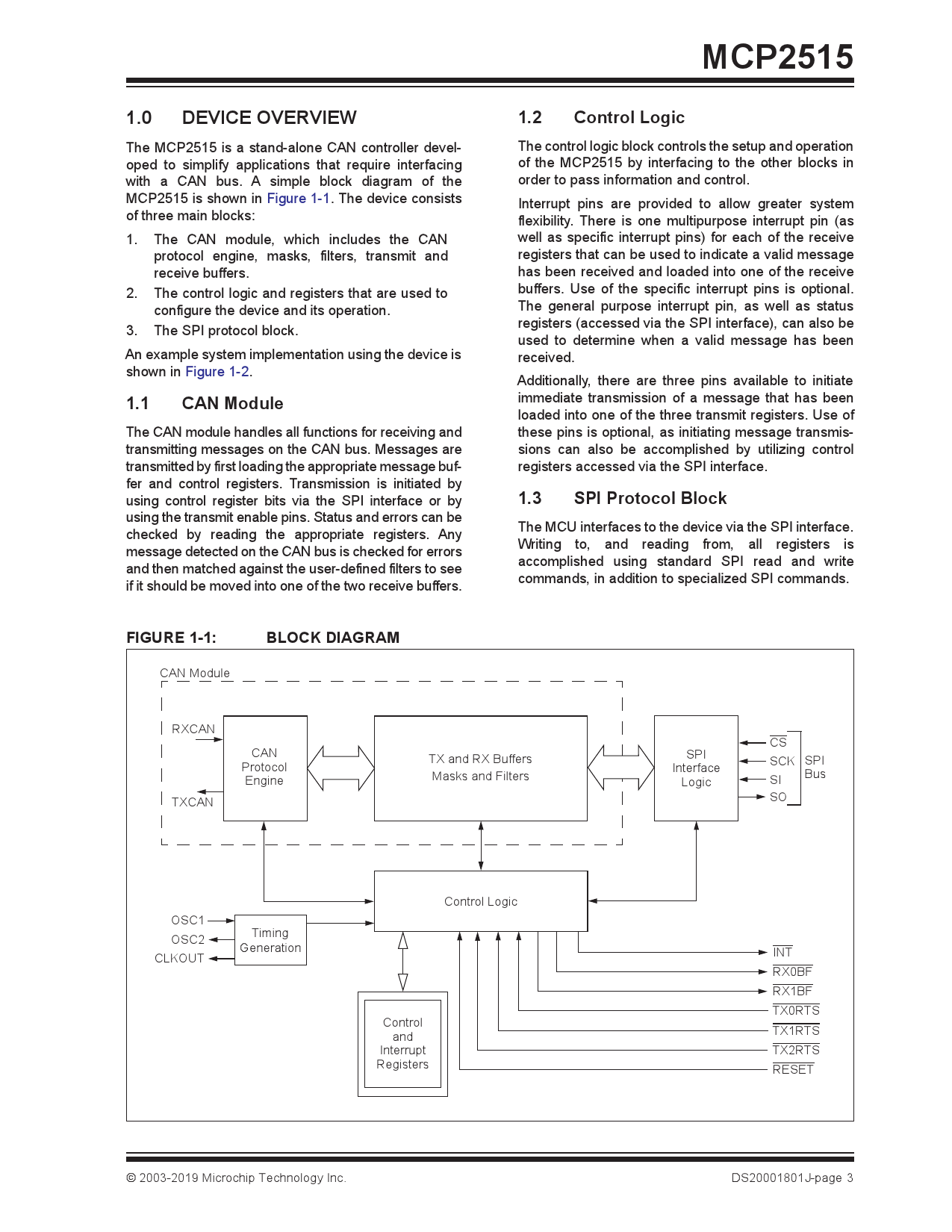 MCP2515-E/ST_（MICROCHIP(美国微芯)）MCP2515-E/ST中文资料_价格_PDF手册-立创电子商城