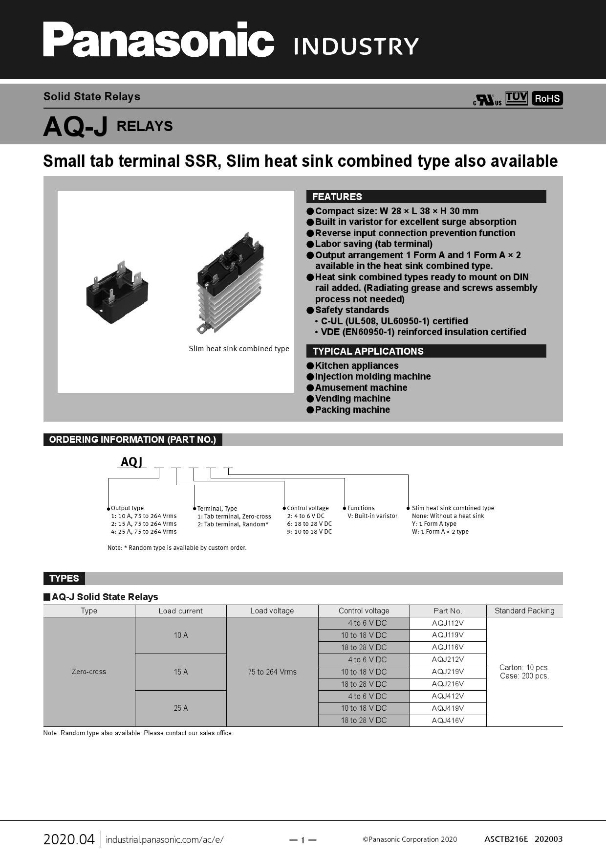 AQJ216V_（PANASONIC(松下)）AQJ216V中文资料_价格_PDF手册-立创电子商城