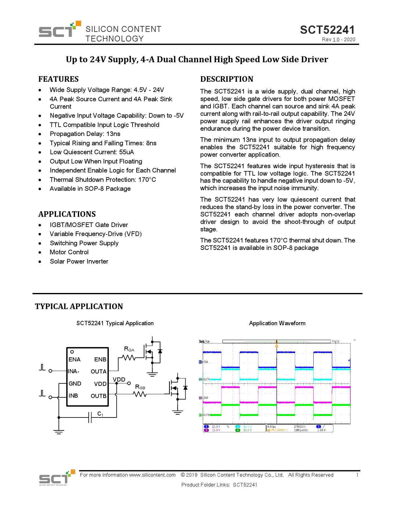 SCT52241STDR_（SCT(芯洲科技)）SCT52241STDR中文资料_价格_PDF手册-立创电子商城