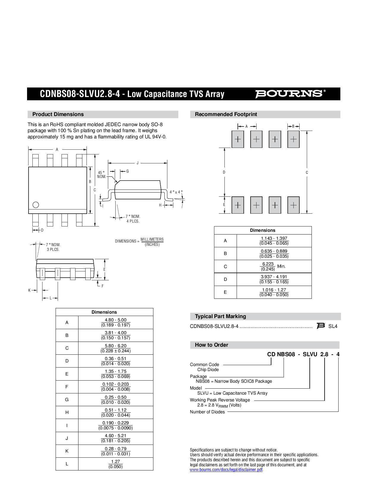 CDNBS08-SLVU2.8-4_（BOURNS）CDNBS08-SLVU2.8-4中文资料_价格_PDF手册-立创电子商城
