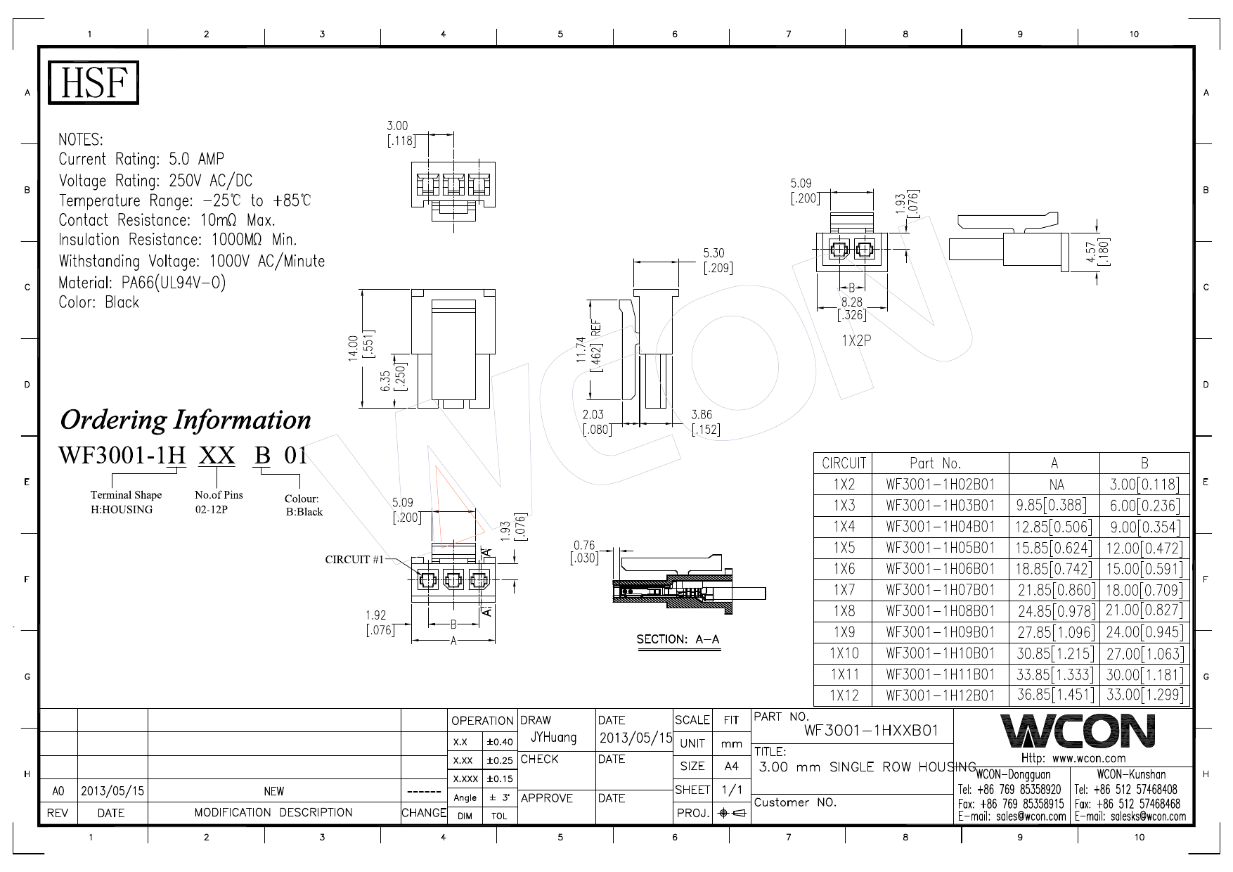 WF3001-1H02B01_（Wcon(维峰电子)）WF3001-1H02B01中文资料_价格_PDF手册-立创电子商城