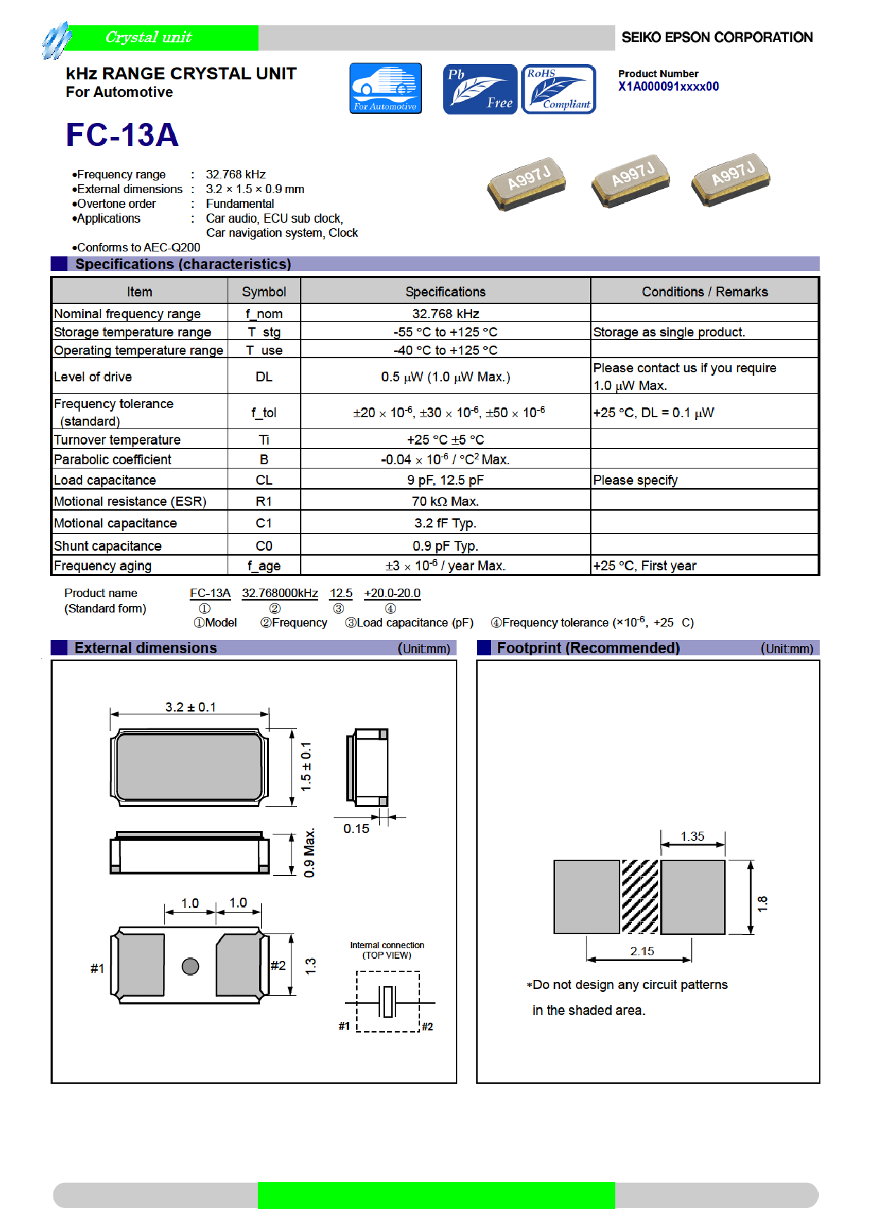 X1A000091000500_（EPSON(爱普生)）X1A000091000500中文资料_价格_PDF手册-立创电子商城