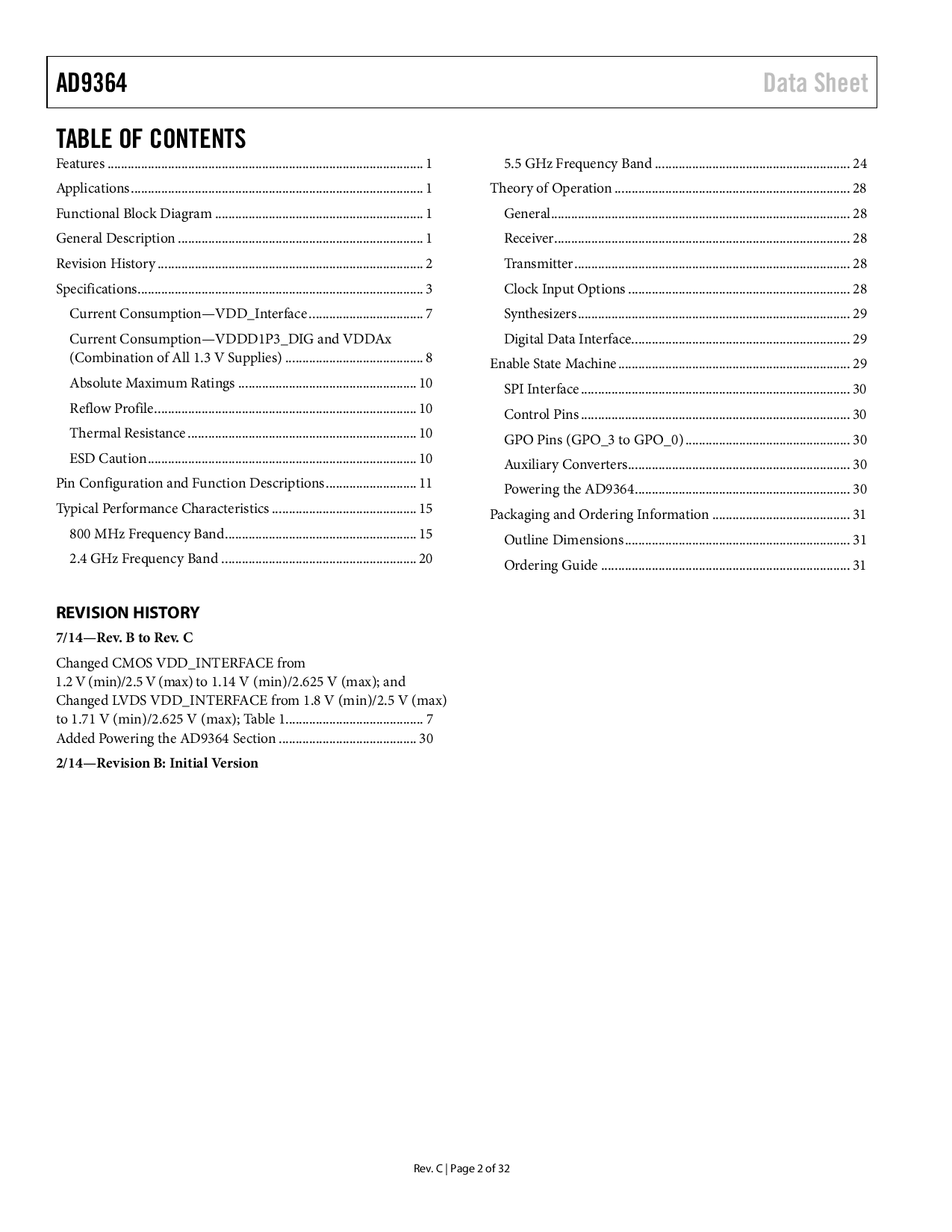 AD9364BBCZ_（ADI(亚德诺)）AD9364BBCZ中文资料_价格_PDF手册-立创电子商城