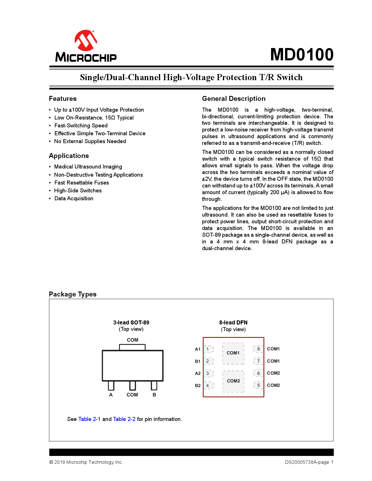 MD0100N8-G_（MICROCHIP(美国微芯)）MD0100N8-G中文资料_价格_PDF手册-立创电子商城