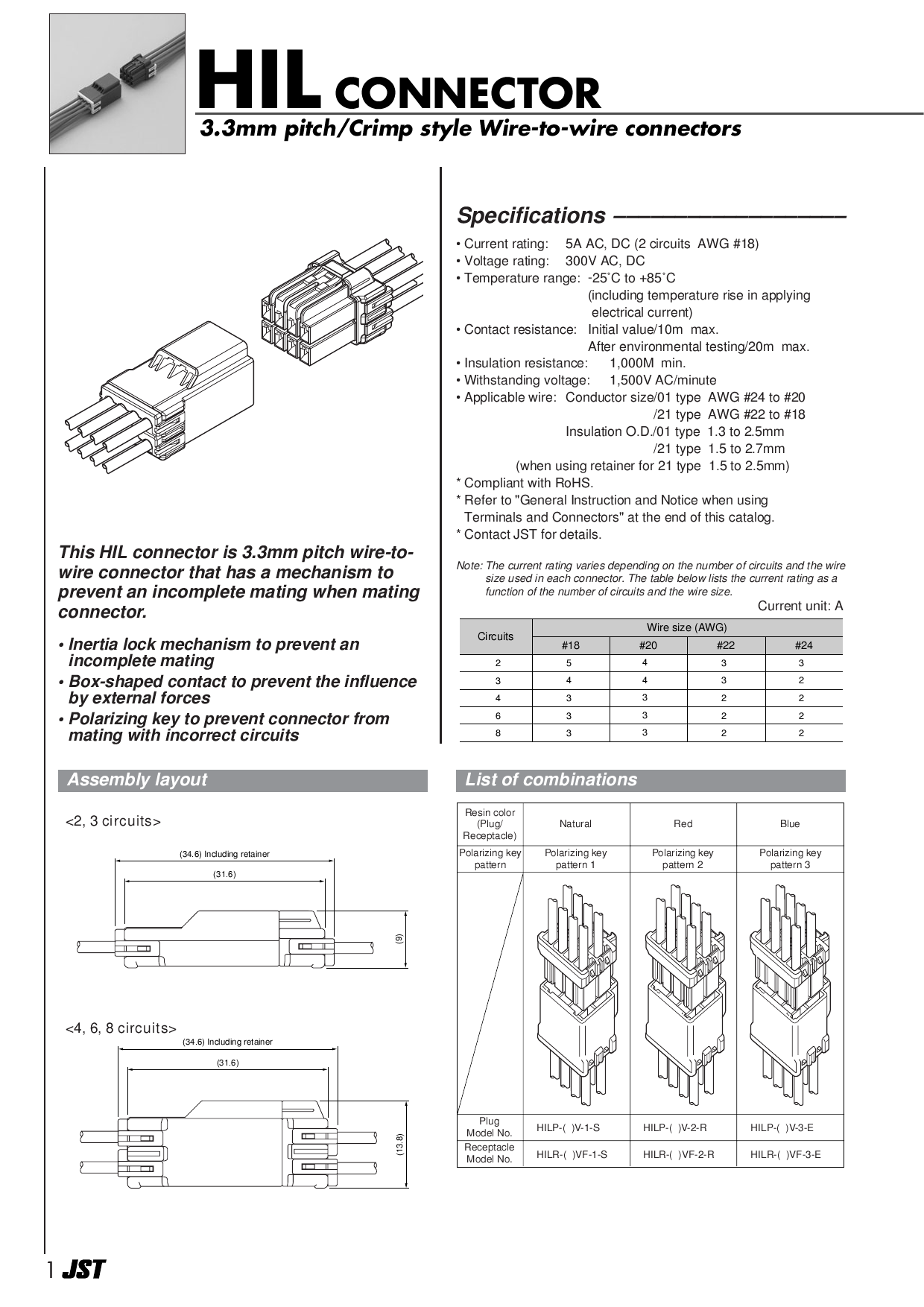HILR-08VF-1-S_（JST）HILR-08VF-1-S中文资料_价格_PDF手册-立创电子商城