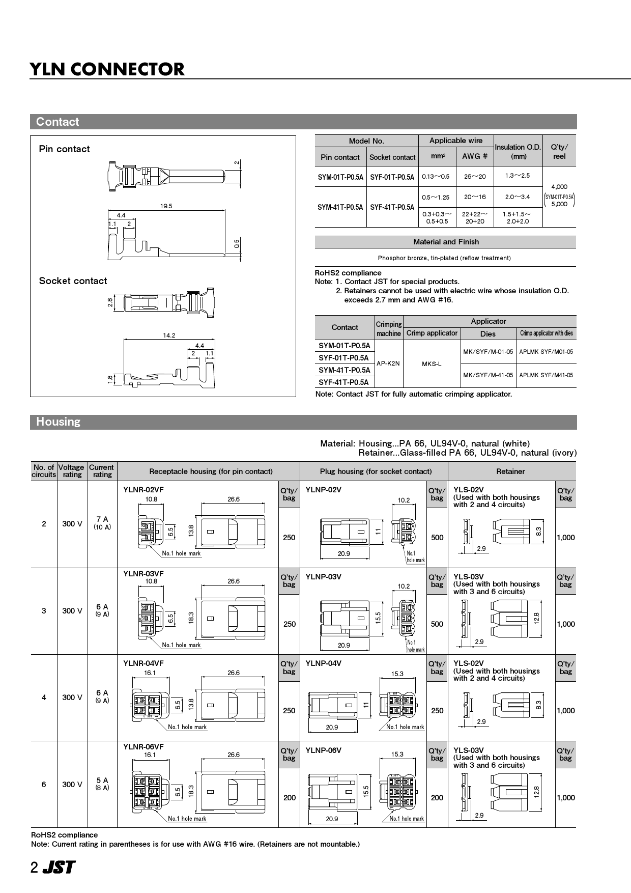 YLNR-02VF-M_（JST）YLNR-02VF-M中文资料_价格_PDF手册-立创电子商城