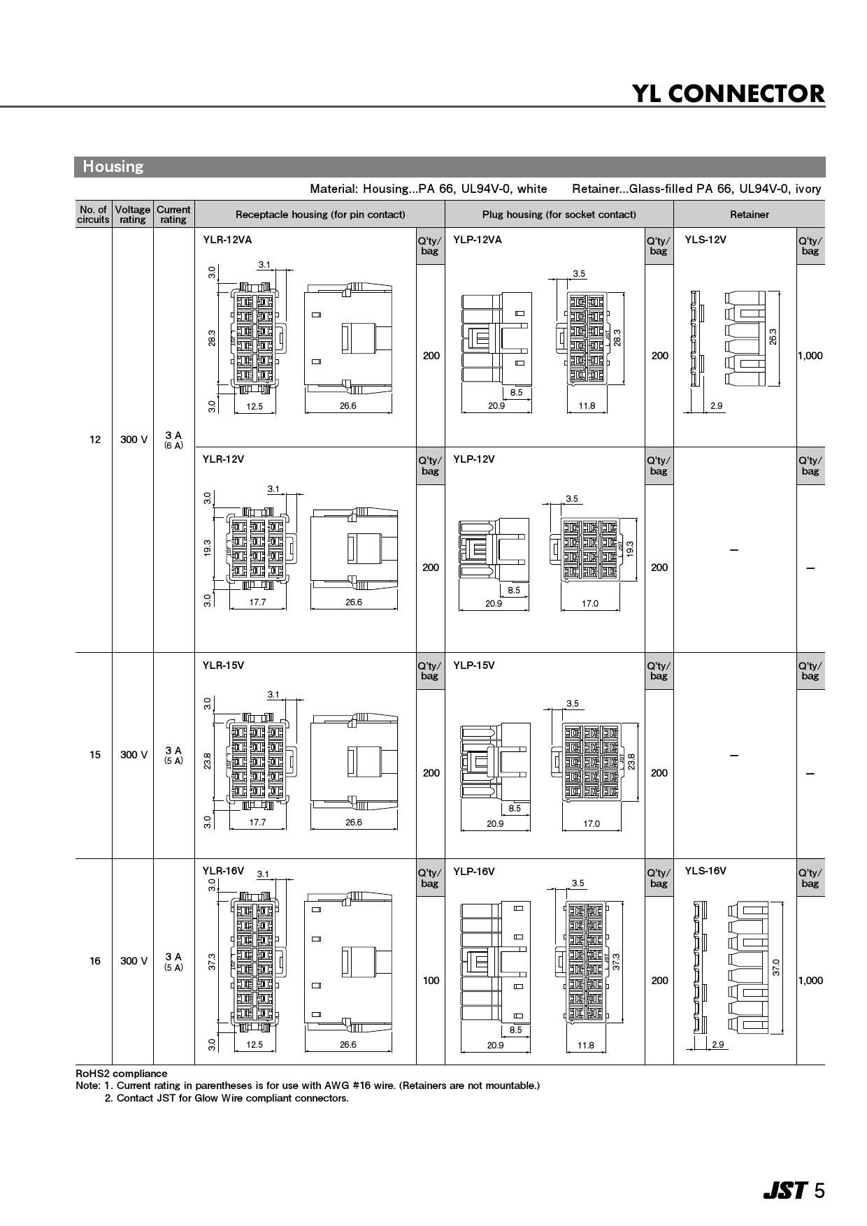 YLR-06V-K_（JST）YLR-06V-K中文资料_价格_PDF手册-立创电子商城