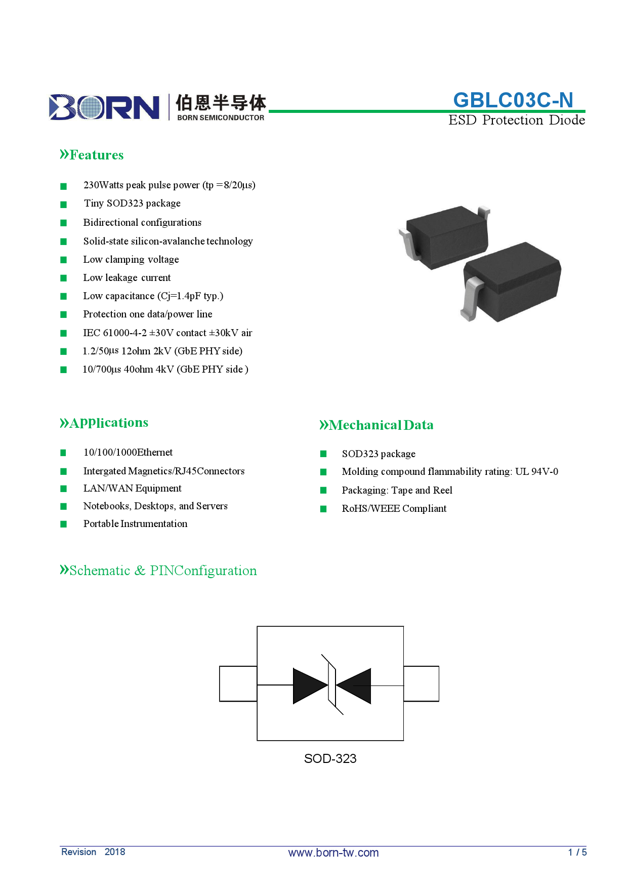 GBLC03C-N_（BORN(伯恩半导体)）GBLC03C-N中文资料_价格_PDF手册-立创电子商城