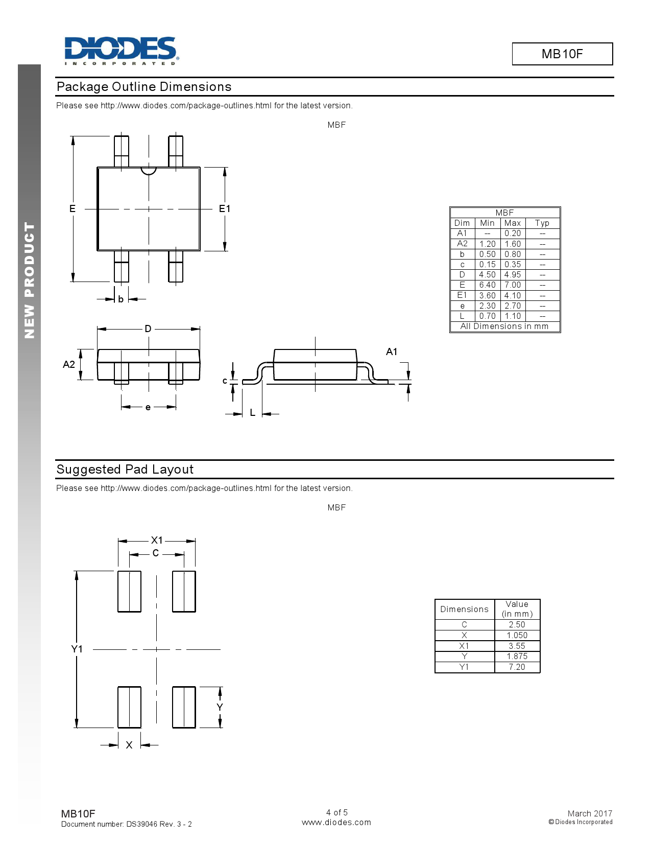 MB10F-13_（DIODES(美台)）MB10F-13中文资料_价格_PDF手册-立创电子商城
