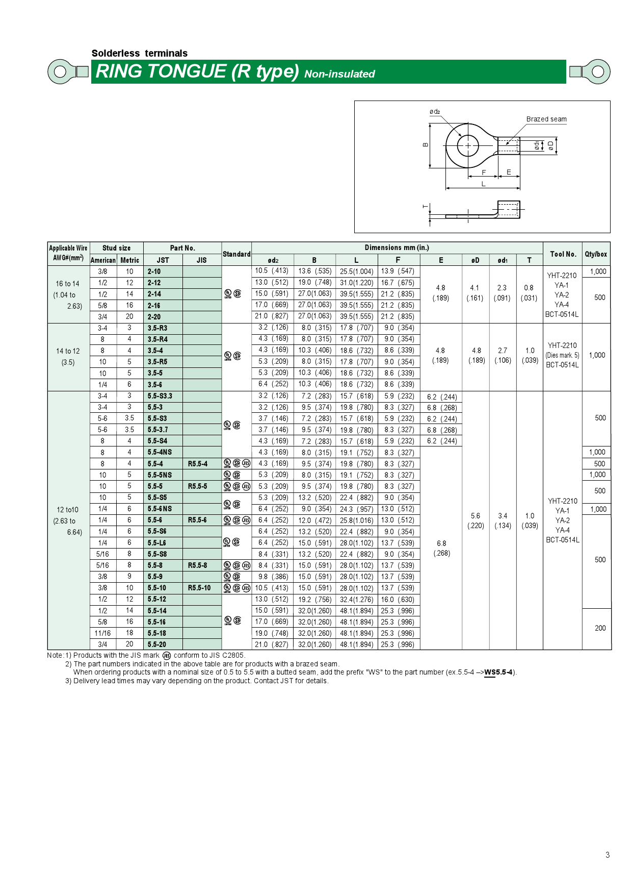R1.25-3.5(1.25-M3)_（JST）R1.25-3.5(1.25-M3)中文资料_价格_PDF手册-立创电子商城