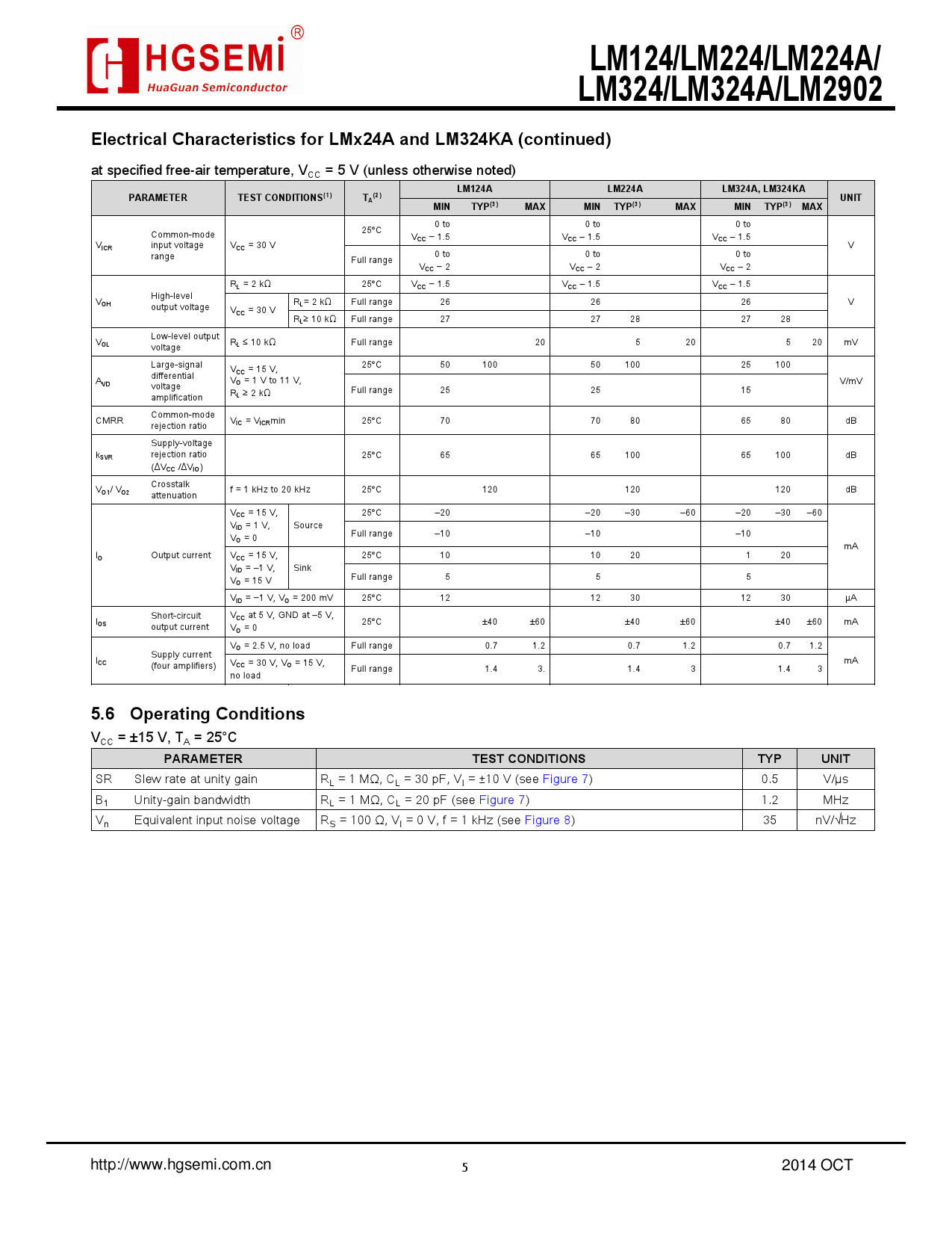 LM224N_（HGSEMI(华冠)）LM224N中文资料_价格_PDF手册-立创电子商城