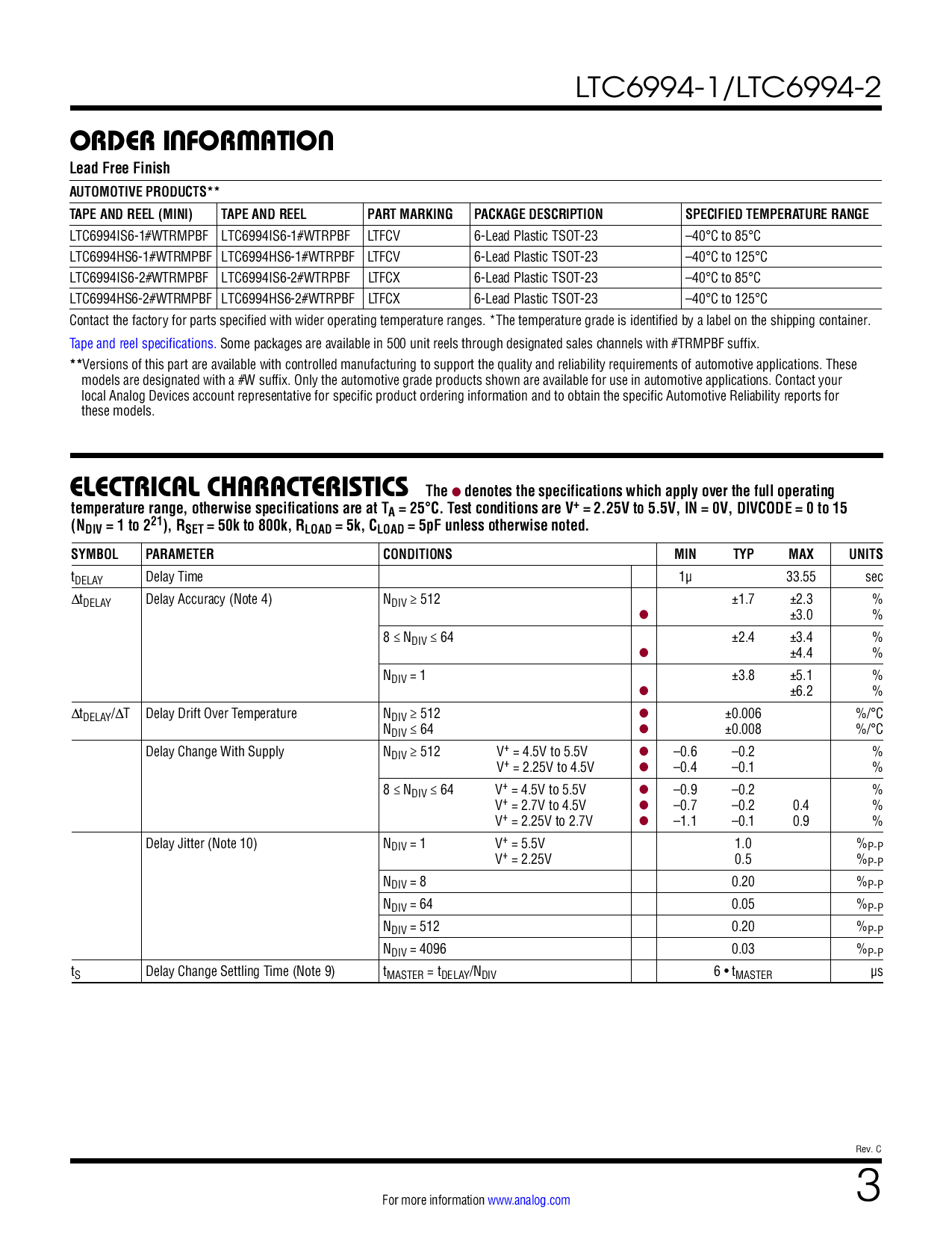 LTC6994IS6-1#TRMPBF_（ADI(亚德诺)/LINEAR(凌特)）LTC6994IS6-1#TRMPBF中文资料_价格_PDF ...
