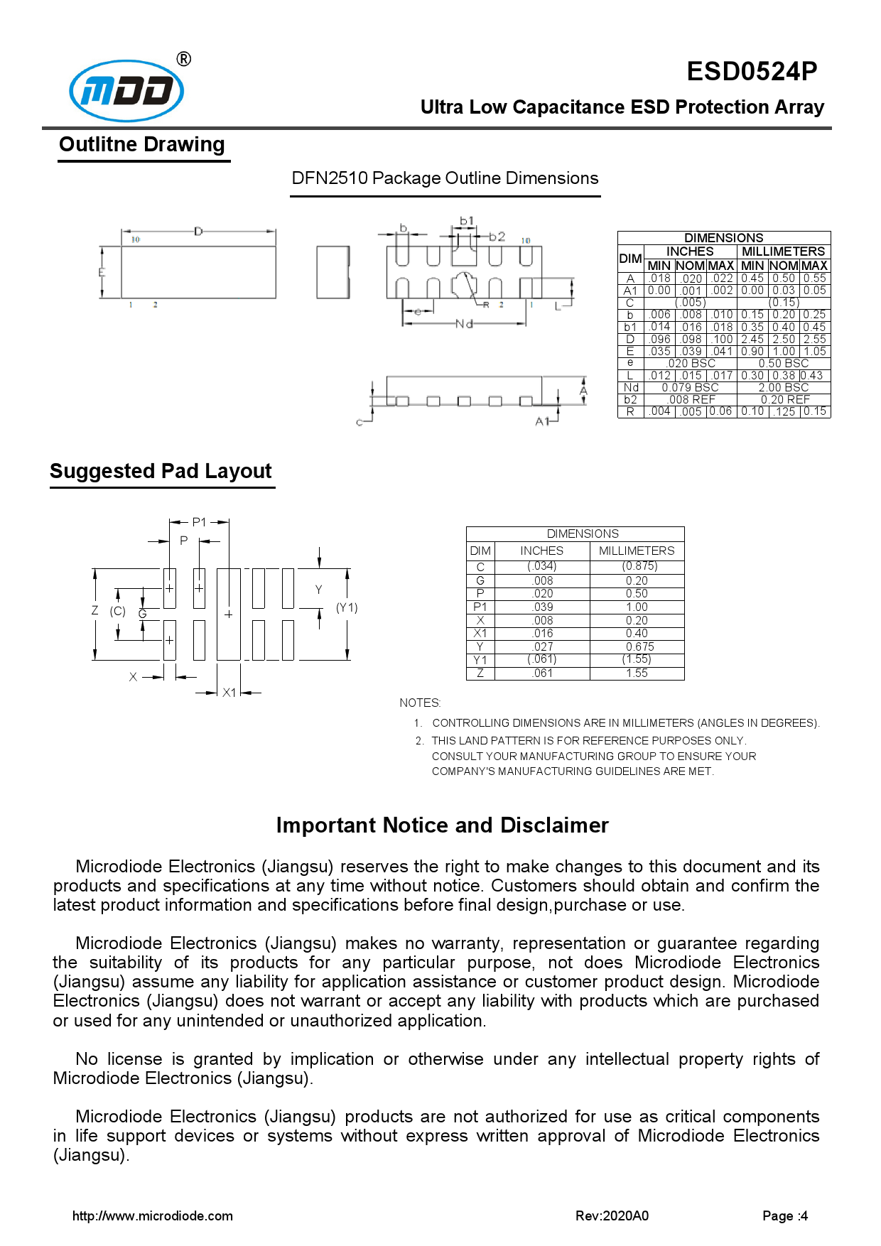 ESD0524P_（MDD）ESD0524P中文资料_价格_PDF手册-立创电子商城
