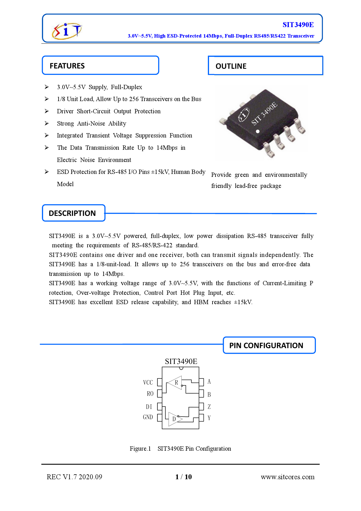 SIT3490EEUA_（SIT(芯力特)）SIT3490EEUA中文资料_价格_PDF手册-立创电子商城