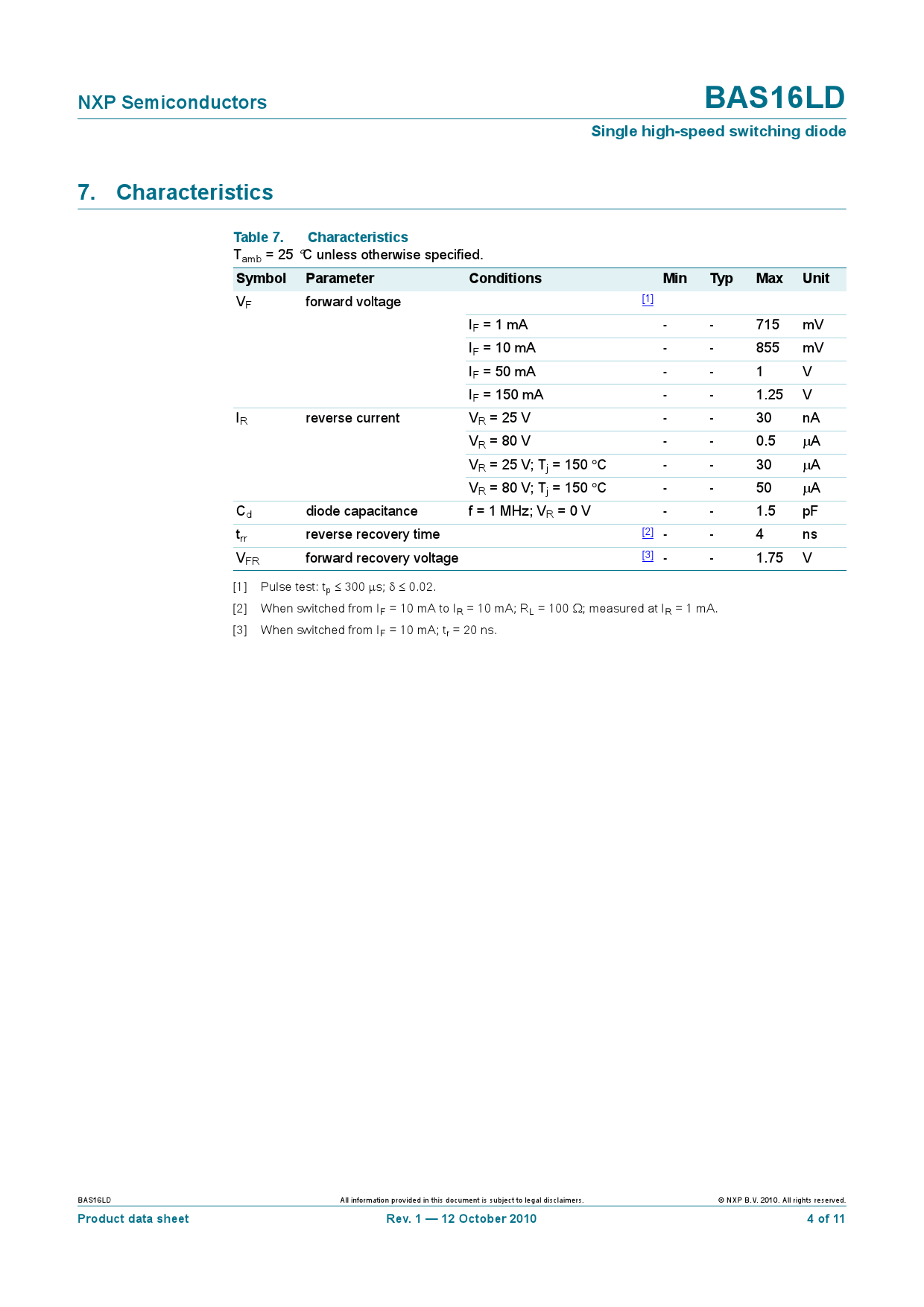 BAS16LD,315_（Nexperia(安世)）BAS16LD,315中文资料_价格_PDF手册-立创电子商城