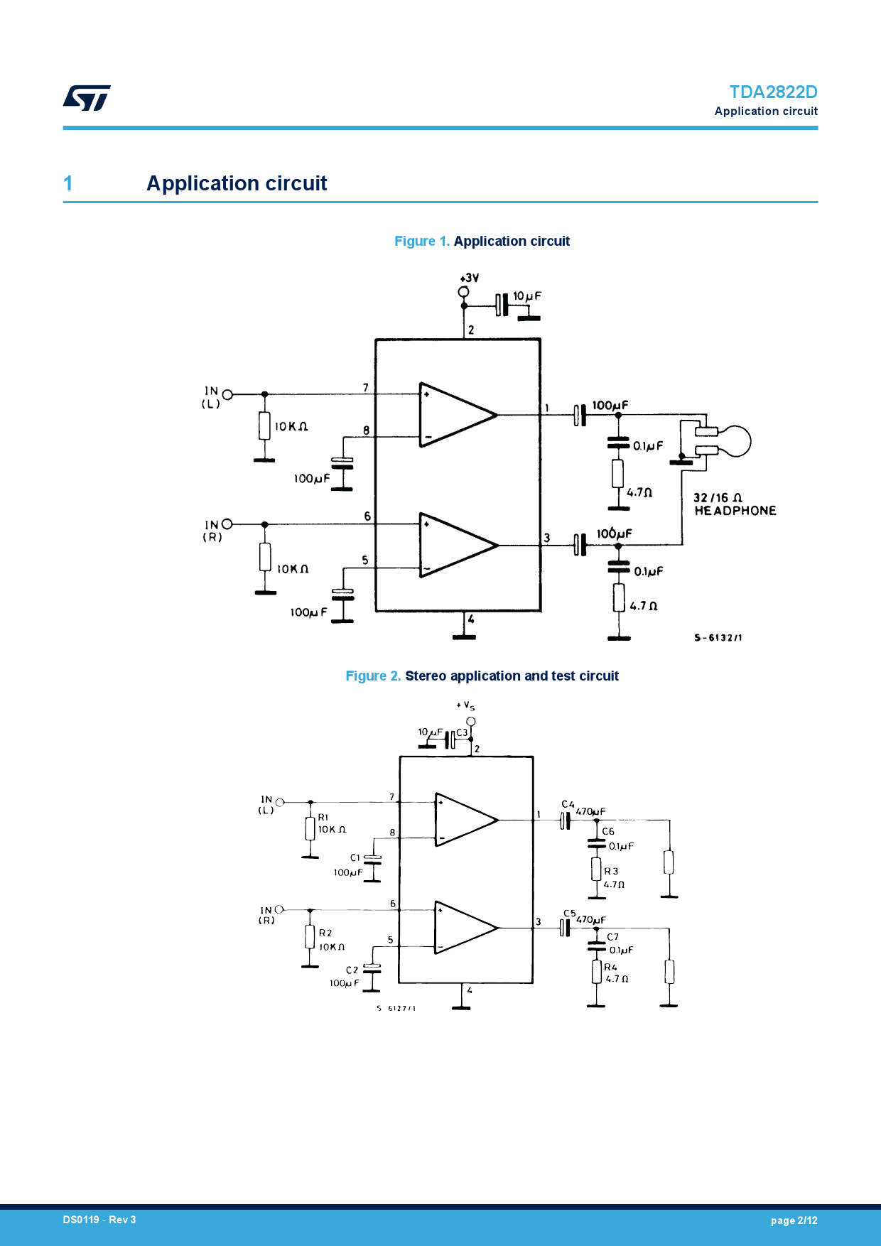 TDA2822D013TR_（ST(意法半导体)）TDA2822D013TR中文资料_价格_PDF手册-立创电子商城