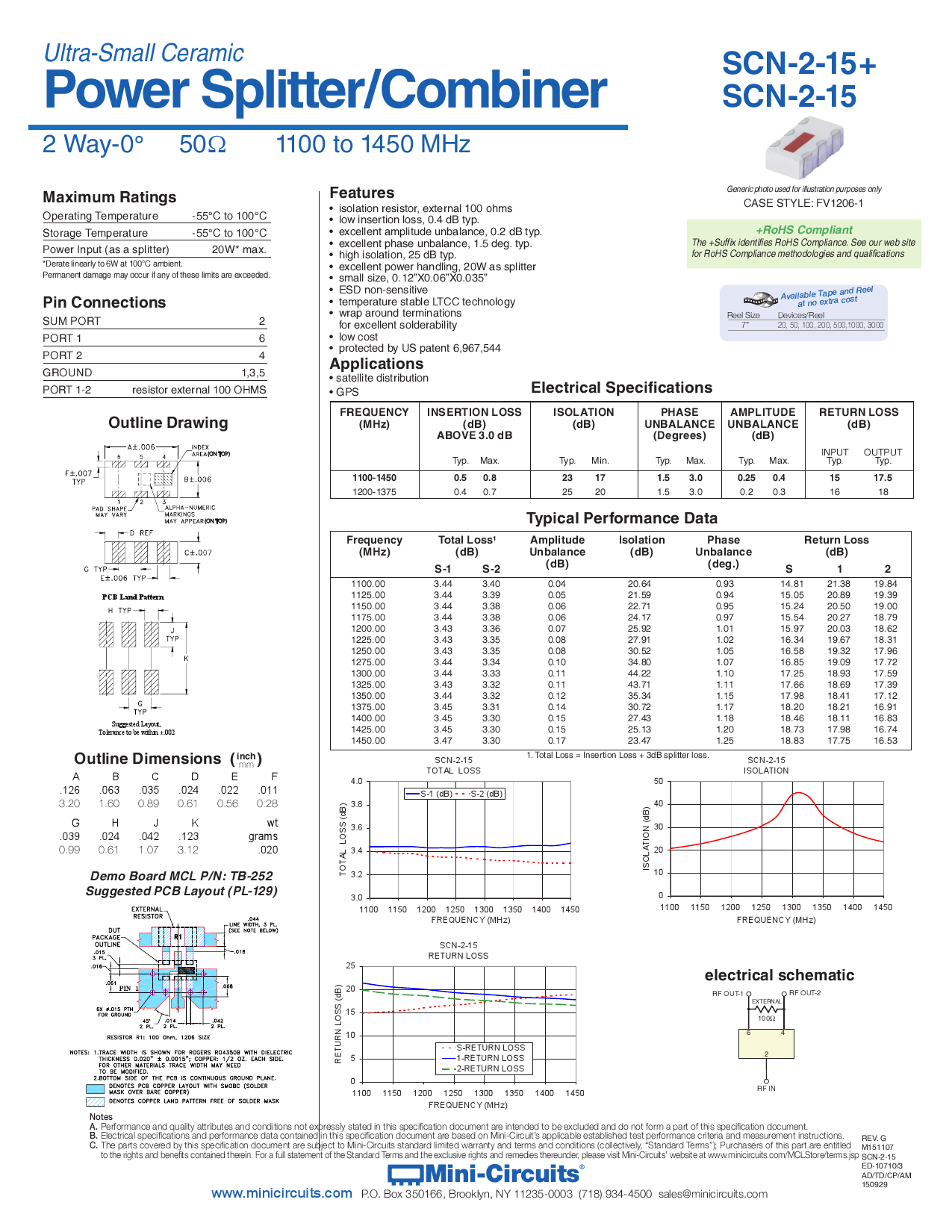 SCN-2-15+_（Mini-Circuits）SCN-2-15+中文资料_价格_PDF手册-立创电子商城