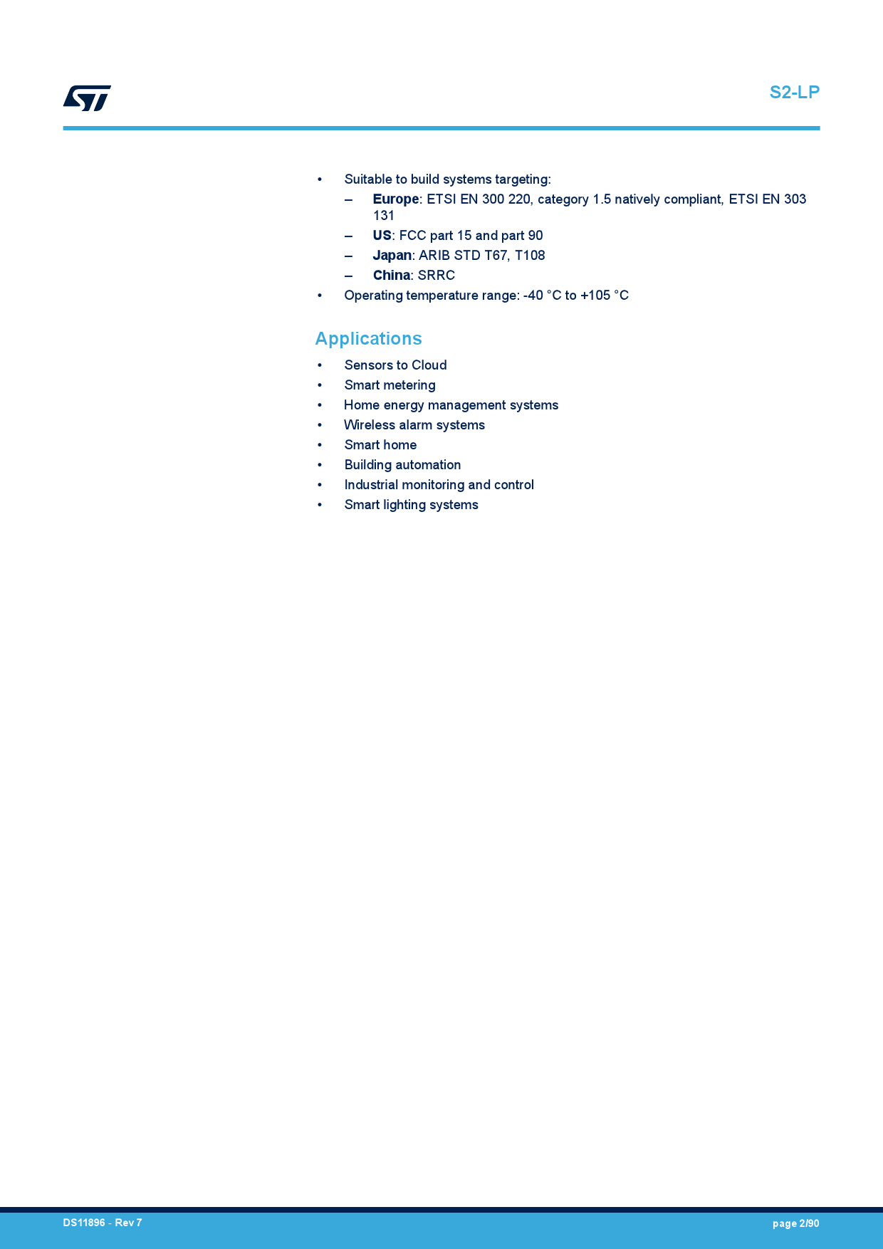 S2-LPQTR_（ST(意法半导体)）S2-LPQTR中文资料_价格_PDF手册-立创电子商城