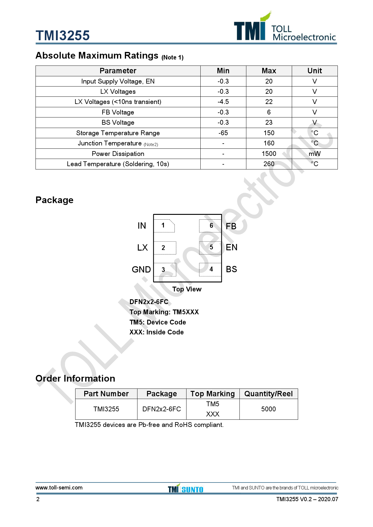 TMI3255_（TMI(拓尔微)）TMI3255中文资料_价格_PDF手册-立创电子商城