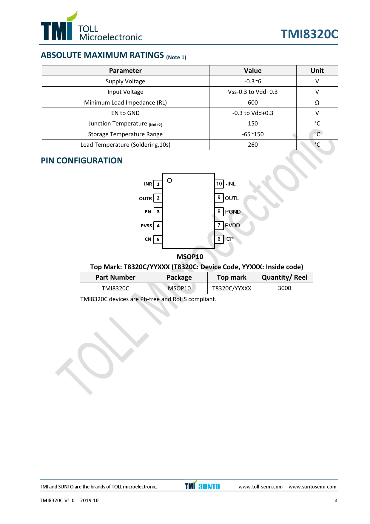 TMI8320C_（TMI(拓尔微)）TMI8320C中文资料_价格_PDF手册-立创电子商城